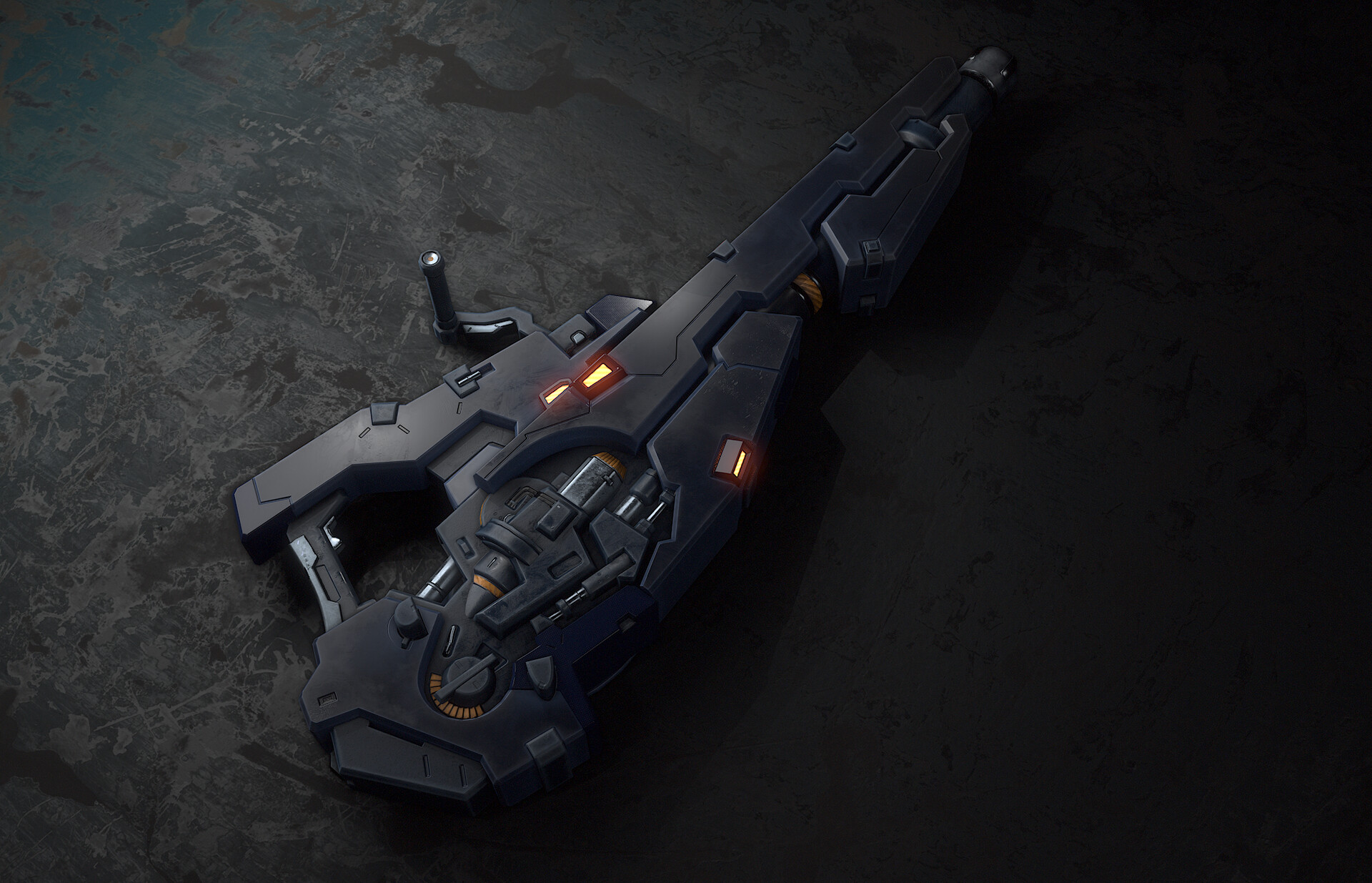 ArtStation - Futuristic Minigun