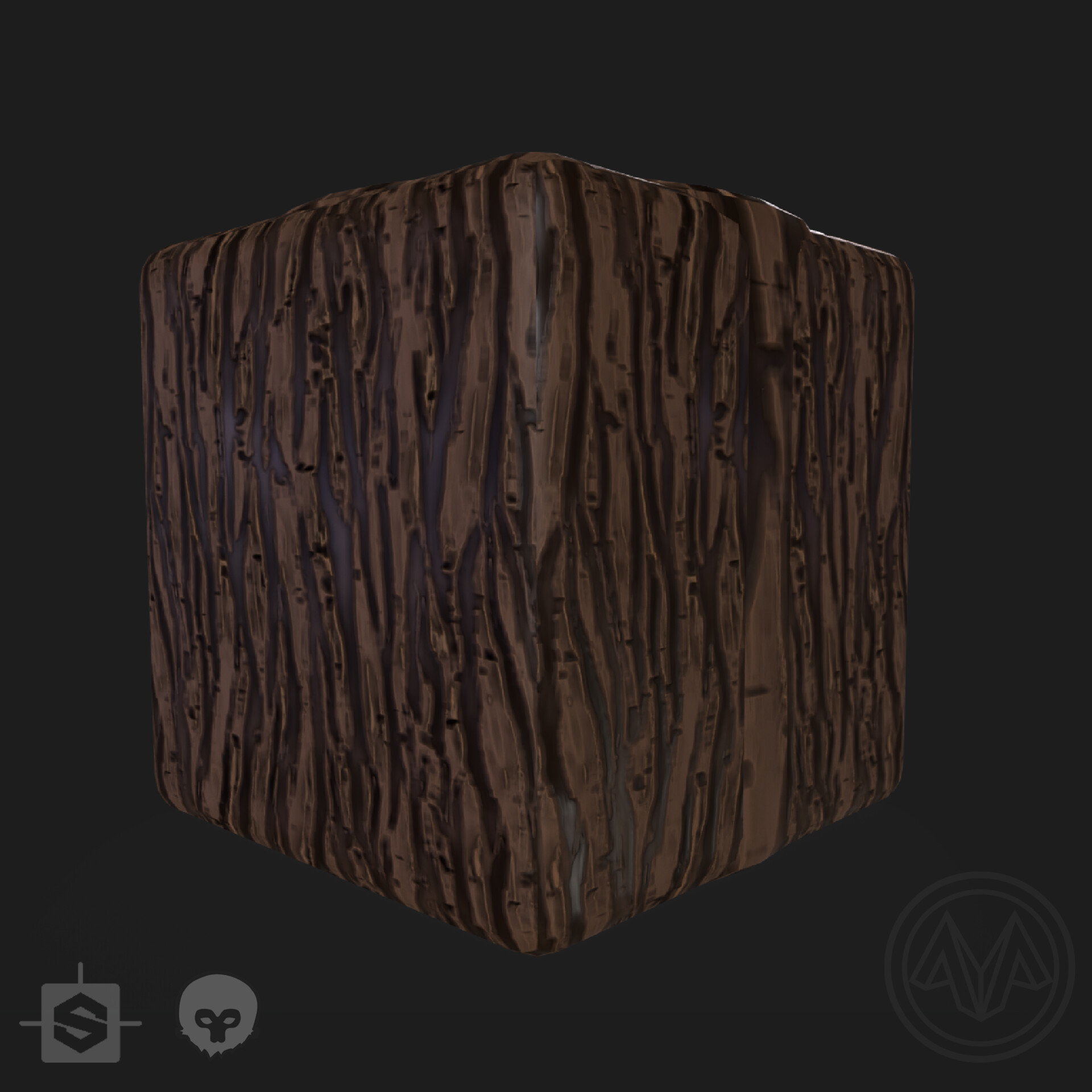 ArtStation - Stylized wood texture