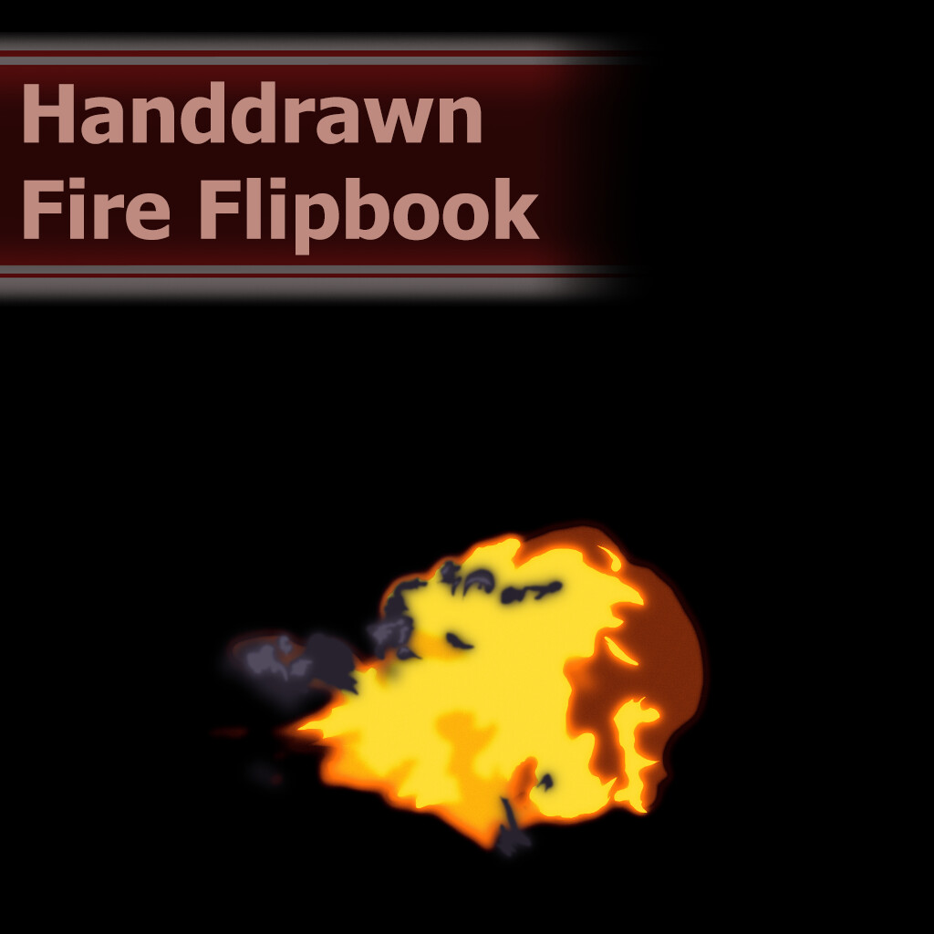 ArtStation - Rotoscoped/Handdrawn Fire Flipbook