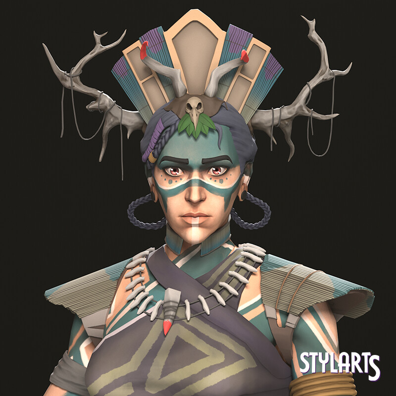 ArtStation - Stylized Aztec Shaman Character - Lalayna