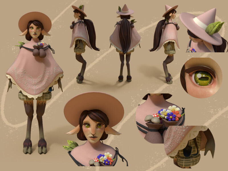 ArtStation - Fawn Girl Concept