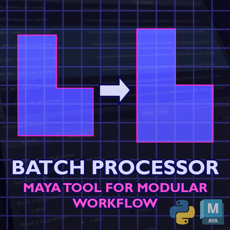 Laura Zvilna - Batch Processor for Modular Workflow in Maya