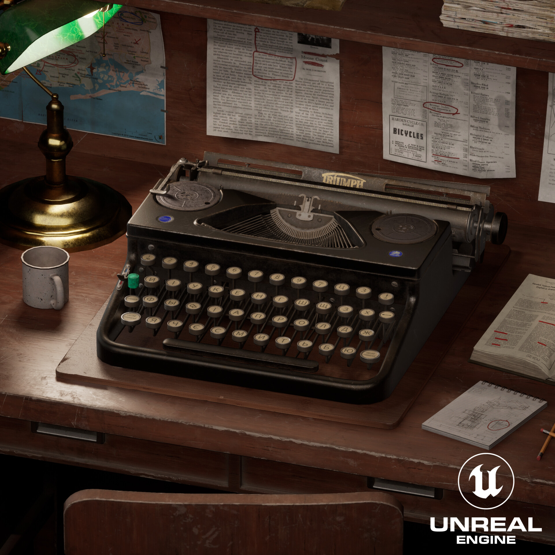 ArtStation - Triumph Vintage Typewriter