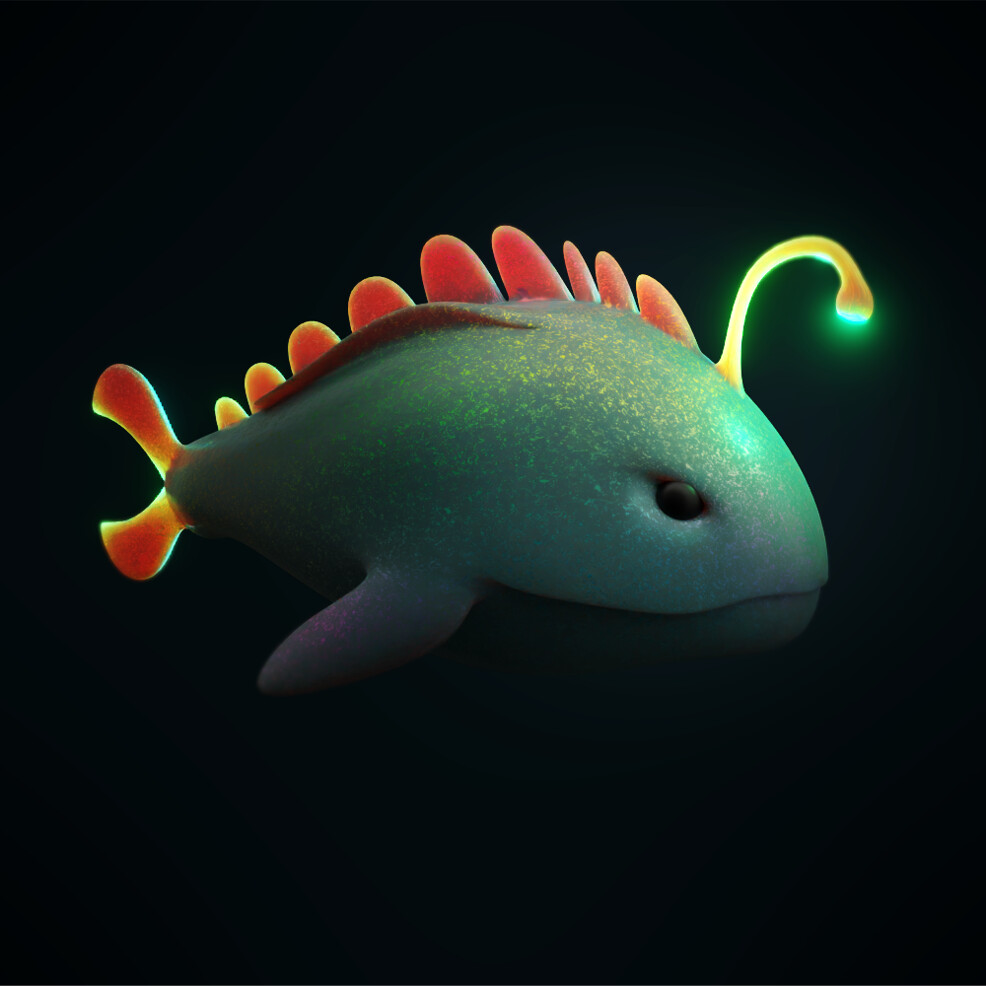 ArtStation - Glow Fish - 3D Animal