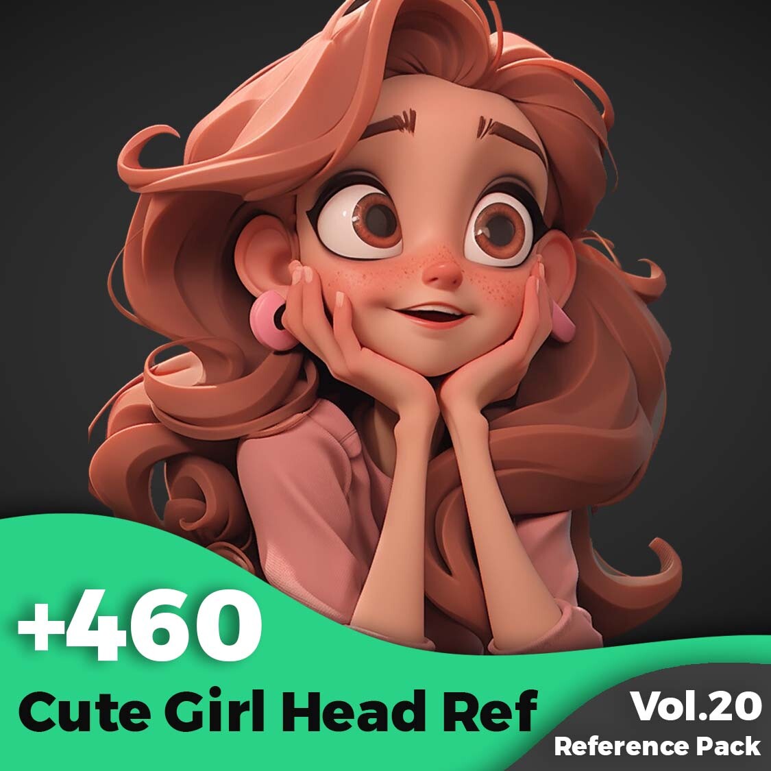 ArtStation - +460 Cute Girl Head References (4k)