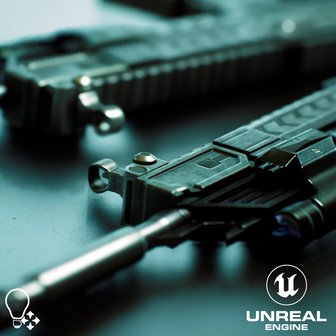 ArtStation - Weapons - Lighting in UE5