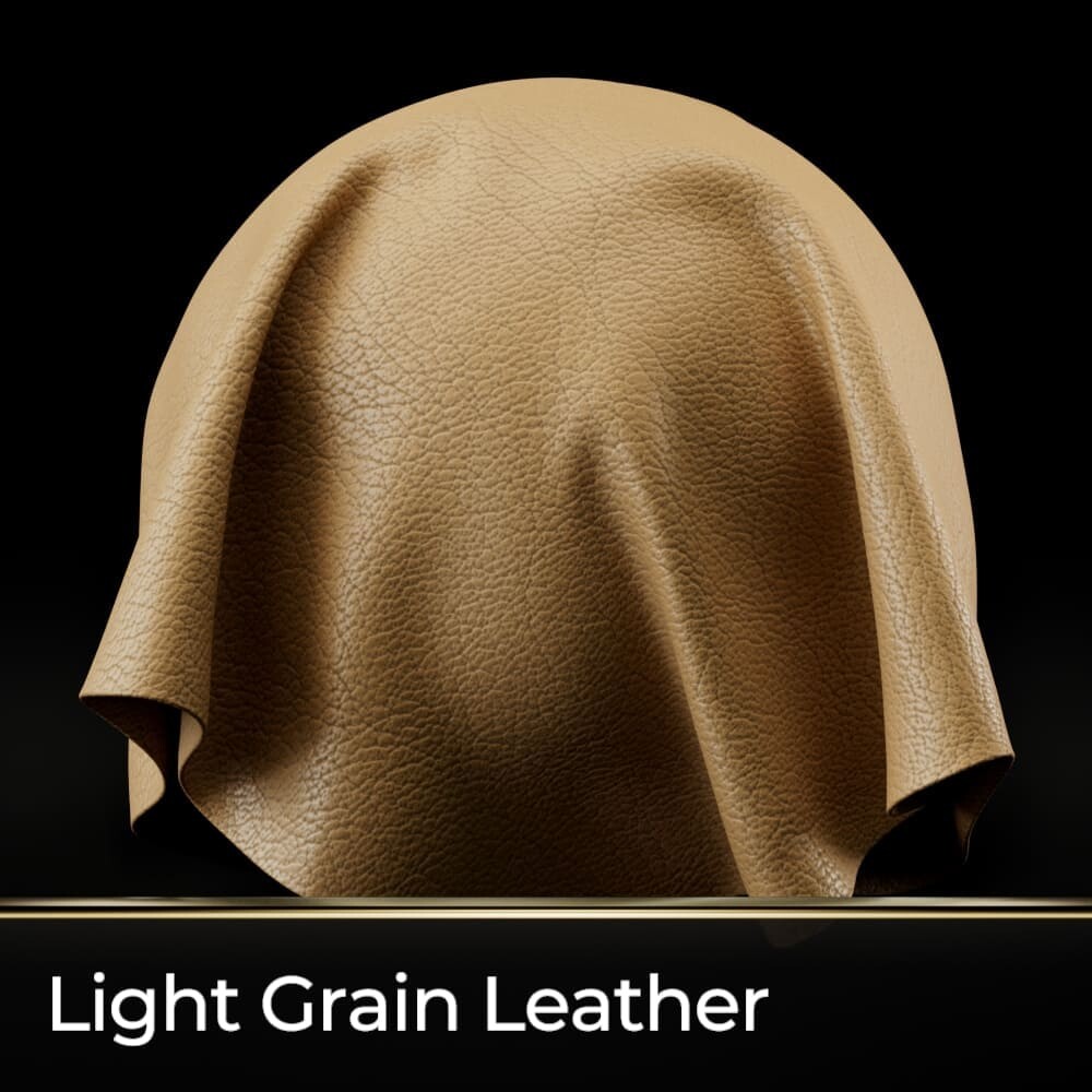 ArtStation - Leather Textures - Light Grain Leather
