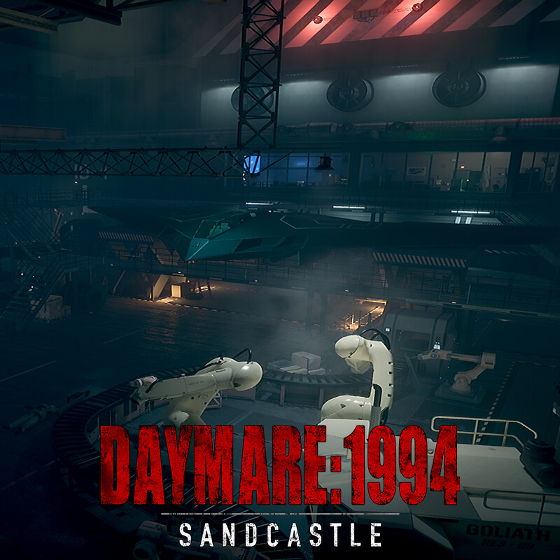 ArtStation - Daymare: 1994 Sandcastle - Aircraft Hangar