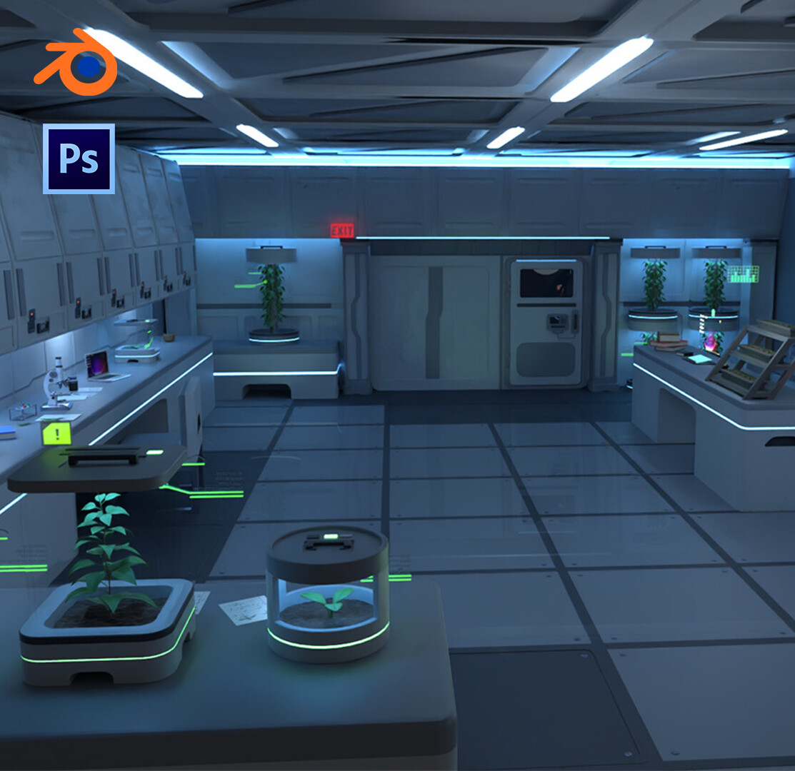 ArtStation - Bio Lab Concept