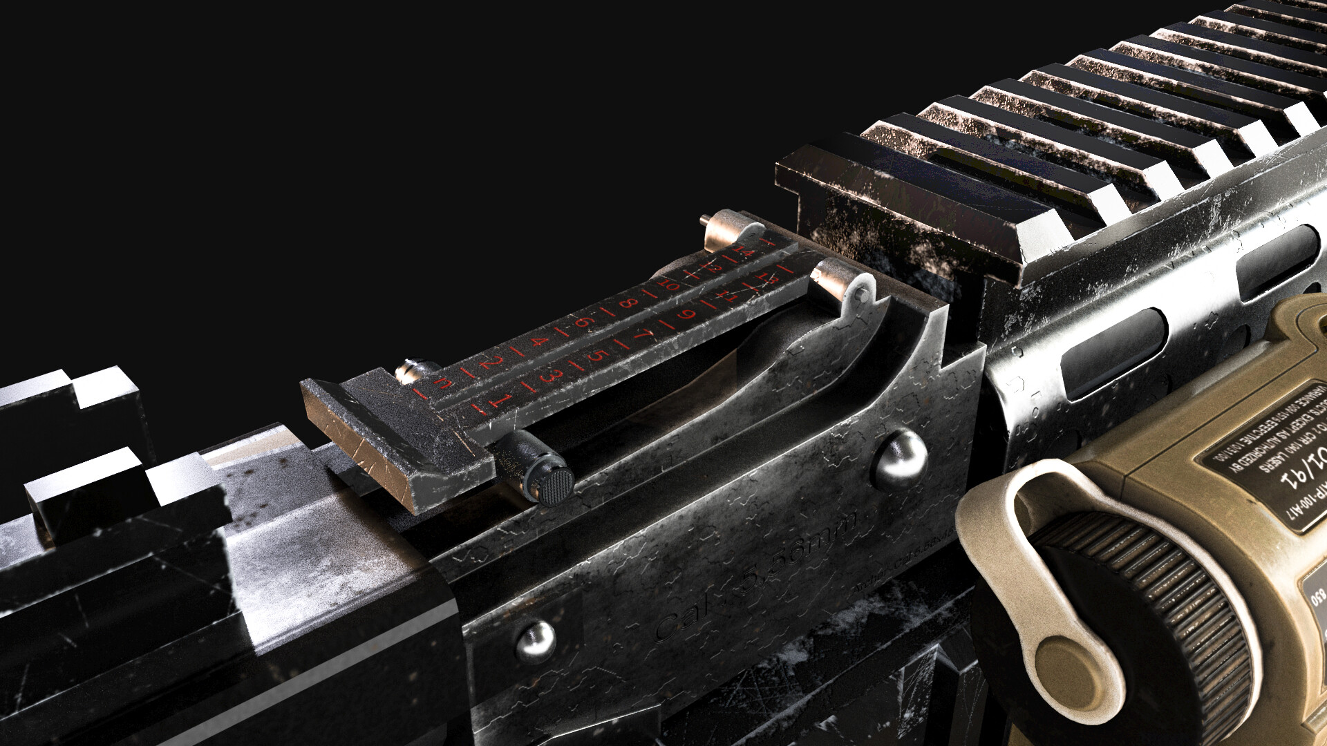 ArtStation - M762 Beryl and PEQ 15