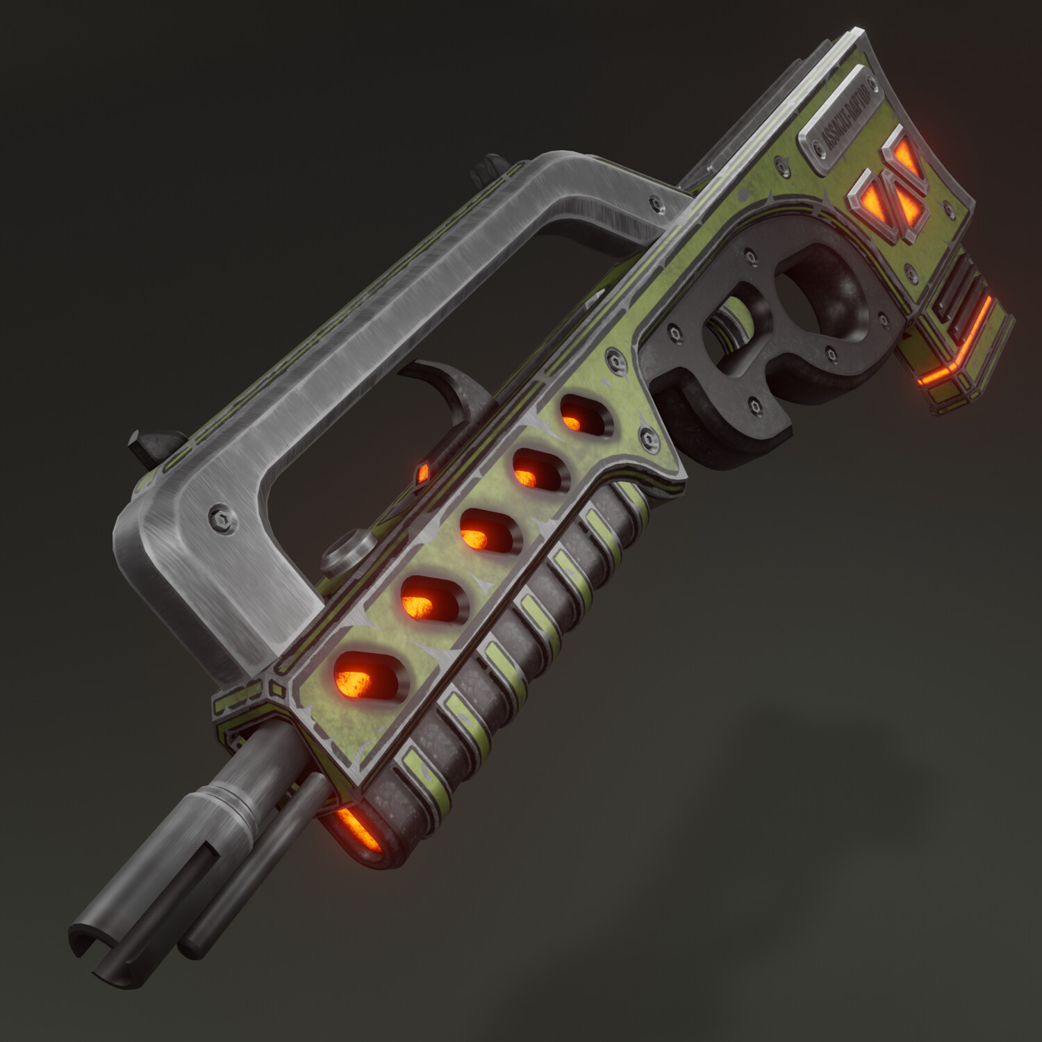 ArtStation - Sci-fi assault rifle