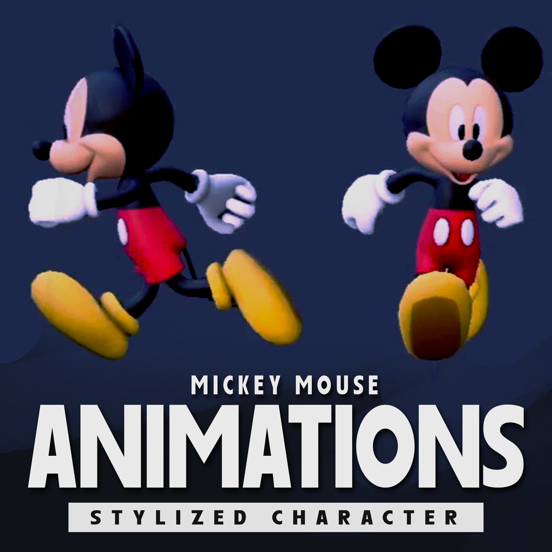 ArtStation - Mickey Mouse Run Animation