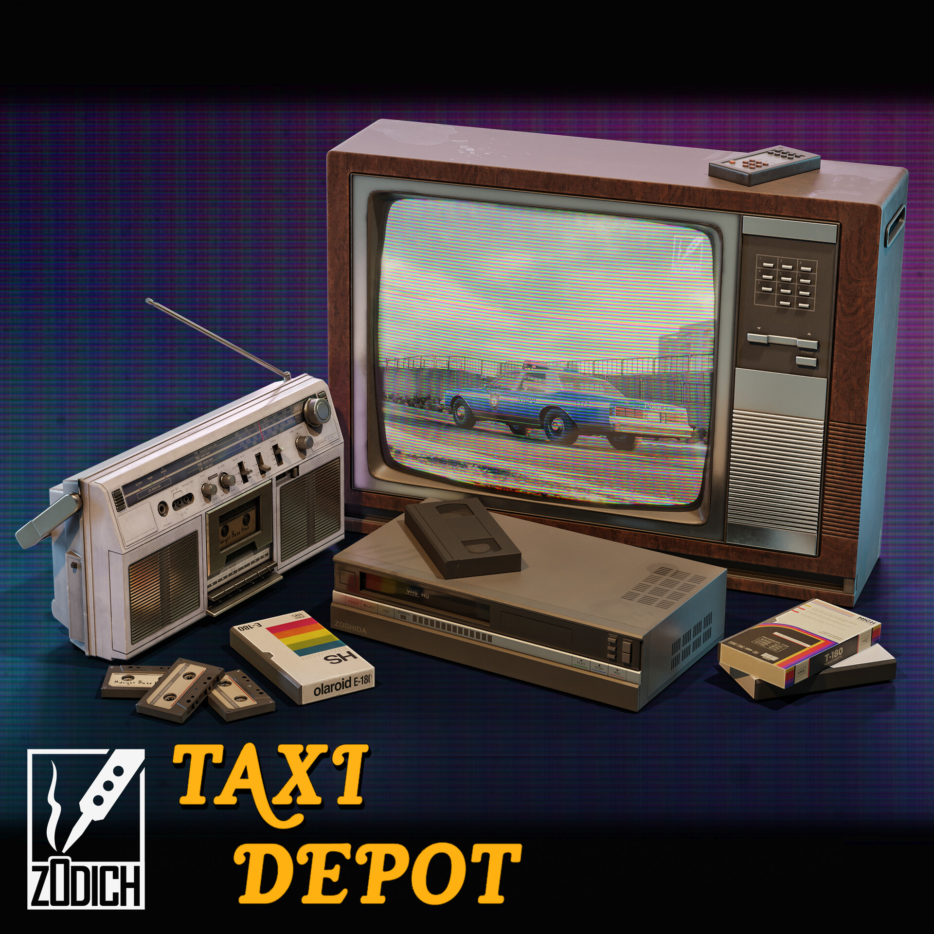 ArtStation - Retro Electronics Vol.1 | TAXI DEPOT