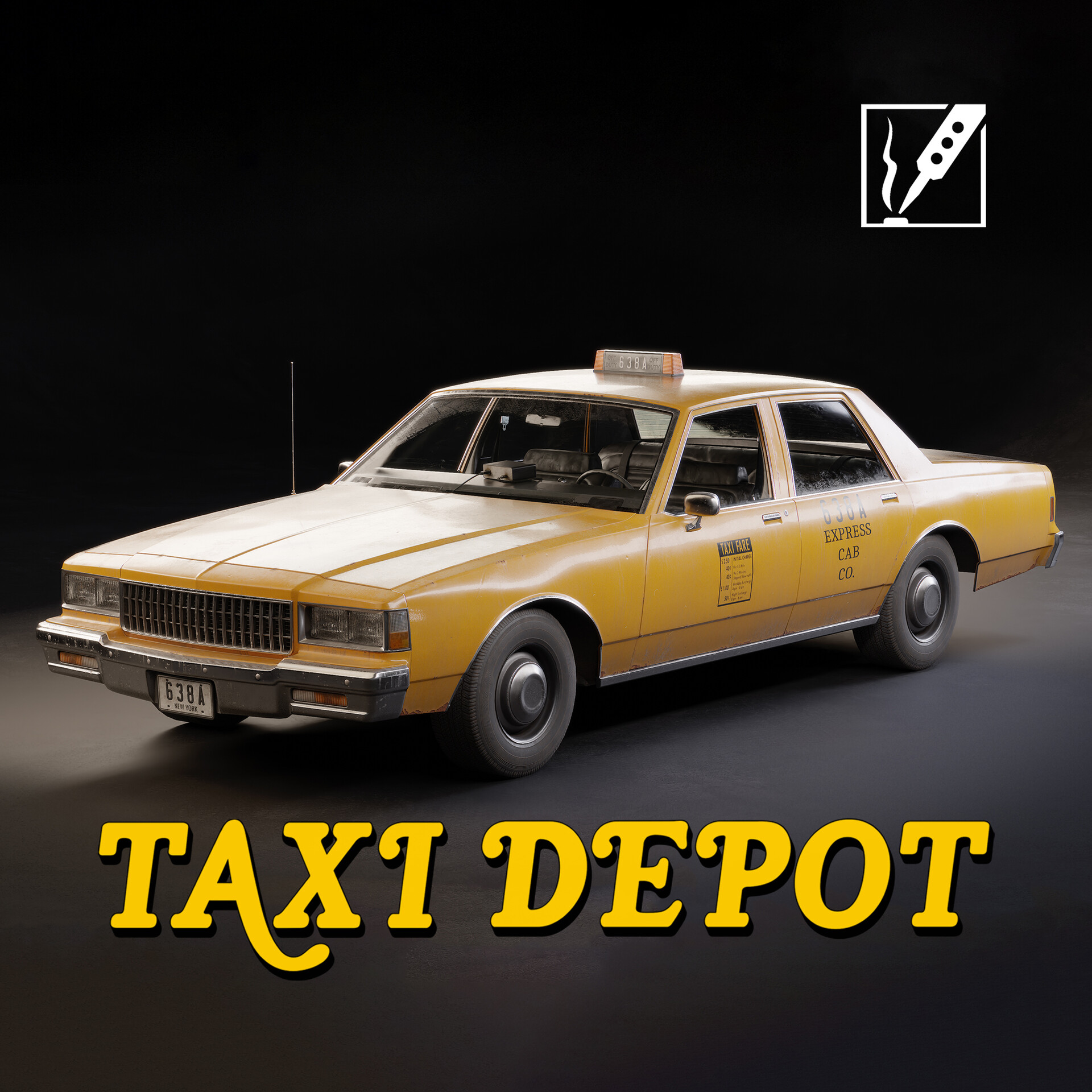 ArtStation - 1980's Classic Taxi Cab | TAXI DEPOT