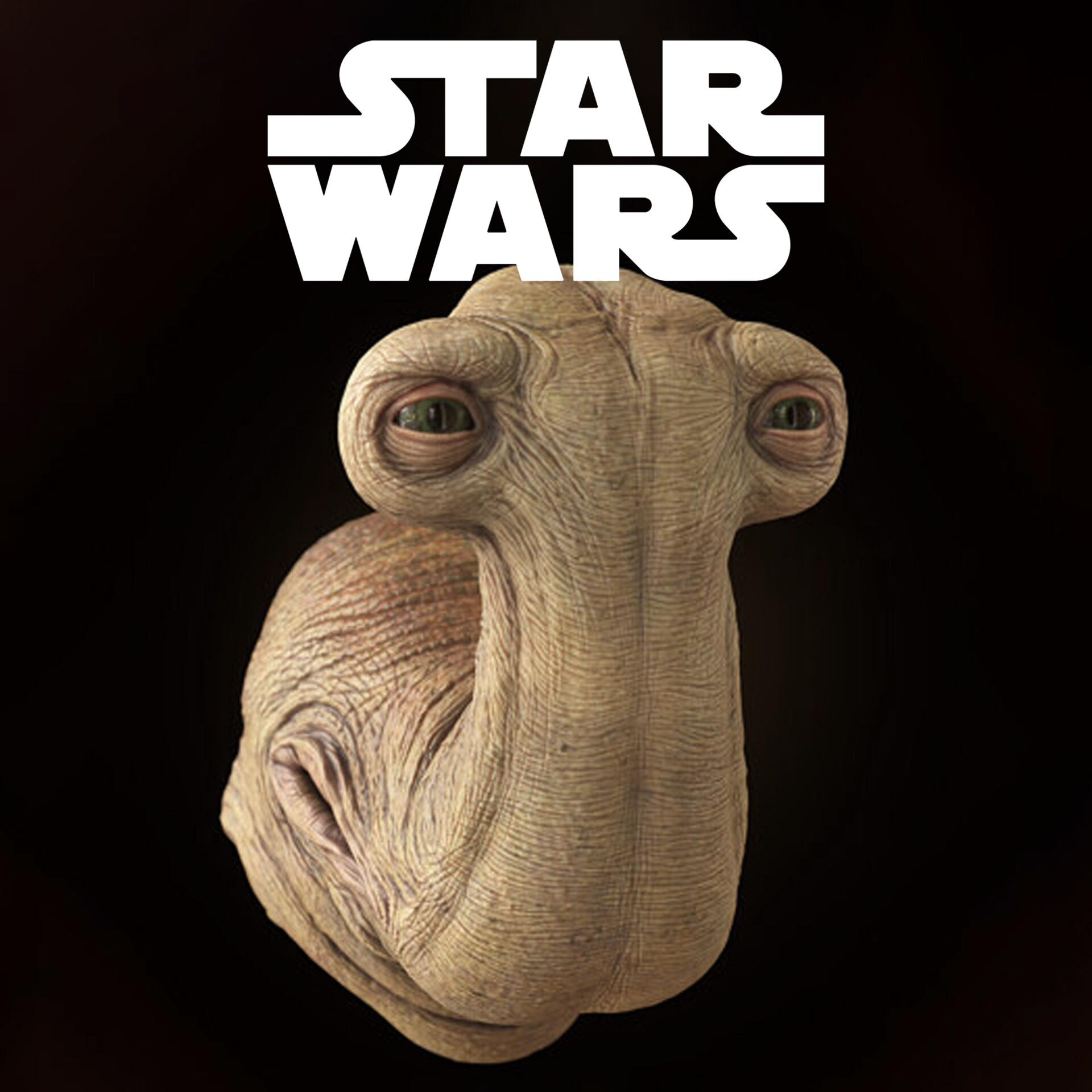 ArtStation - Star Wars Ithorian Head FanArt (Texturing and Retopo)