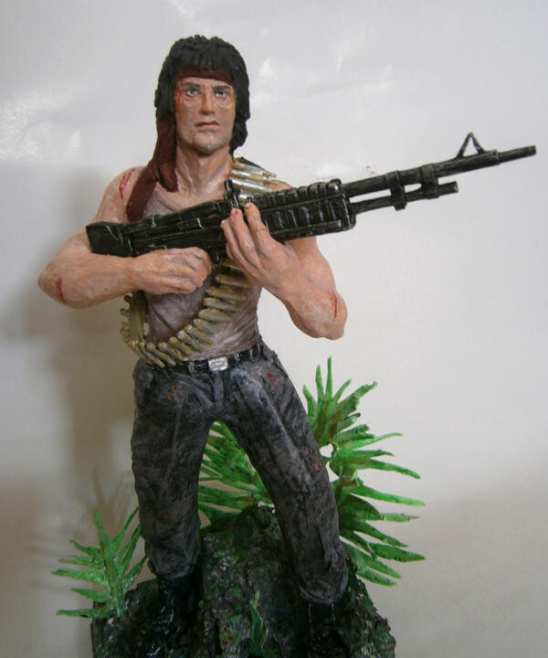 ArtStation - Rambo sculpture