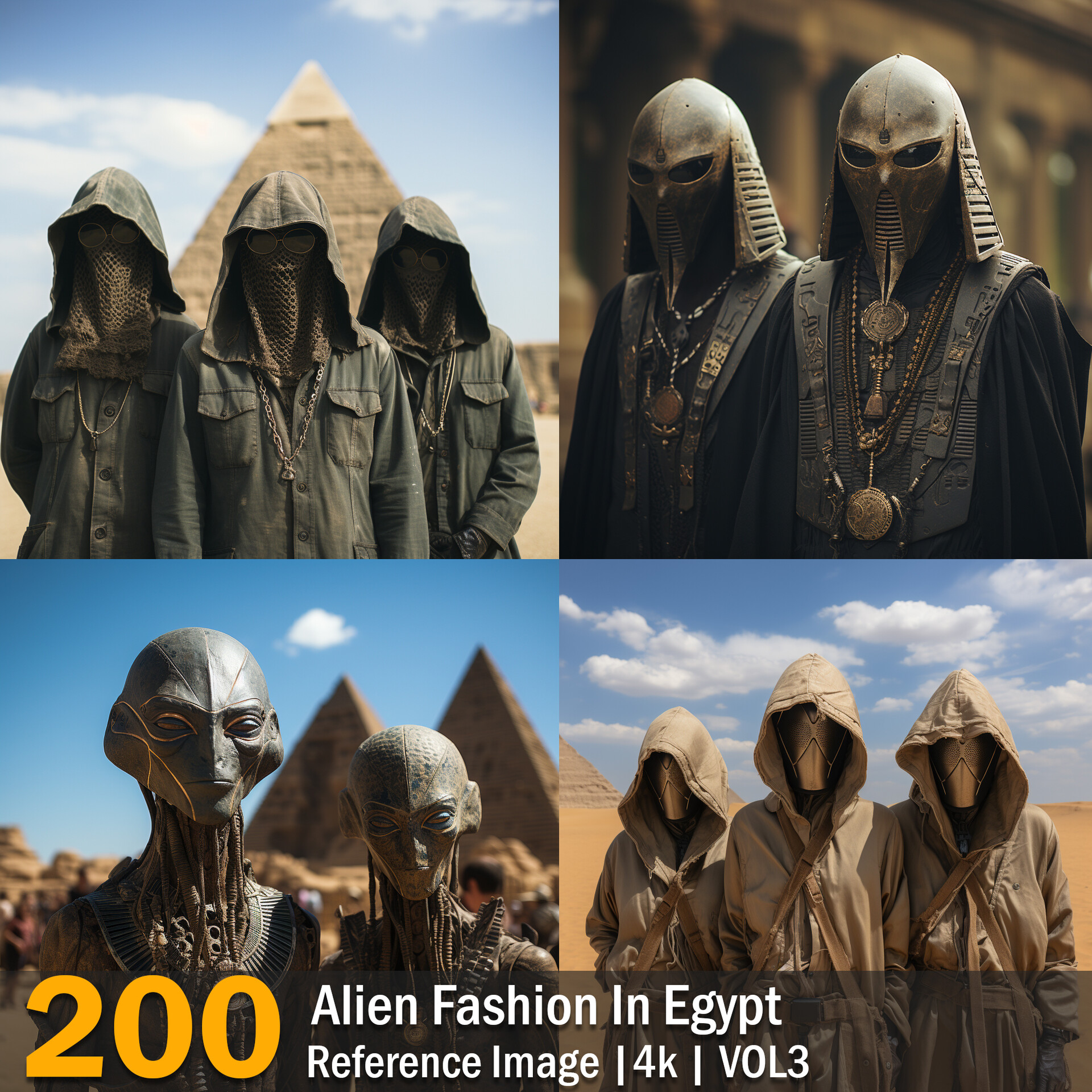 ArtStation - Alien Fashion In Egypt | Reference Images | 4K | VOL 3