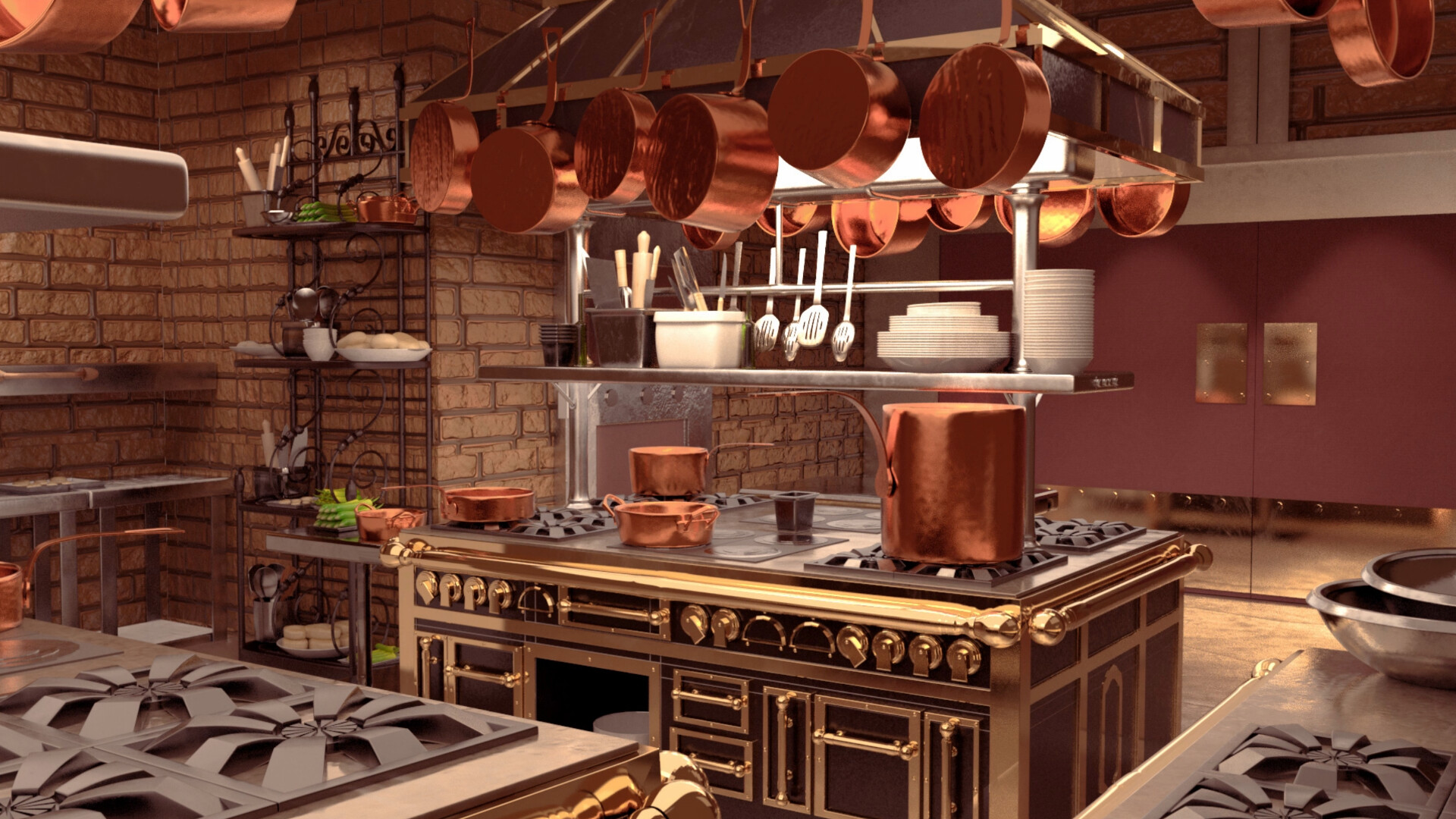 ArtStation - Ratatouille Kitchen Environment Recreation
