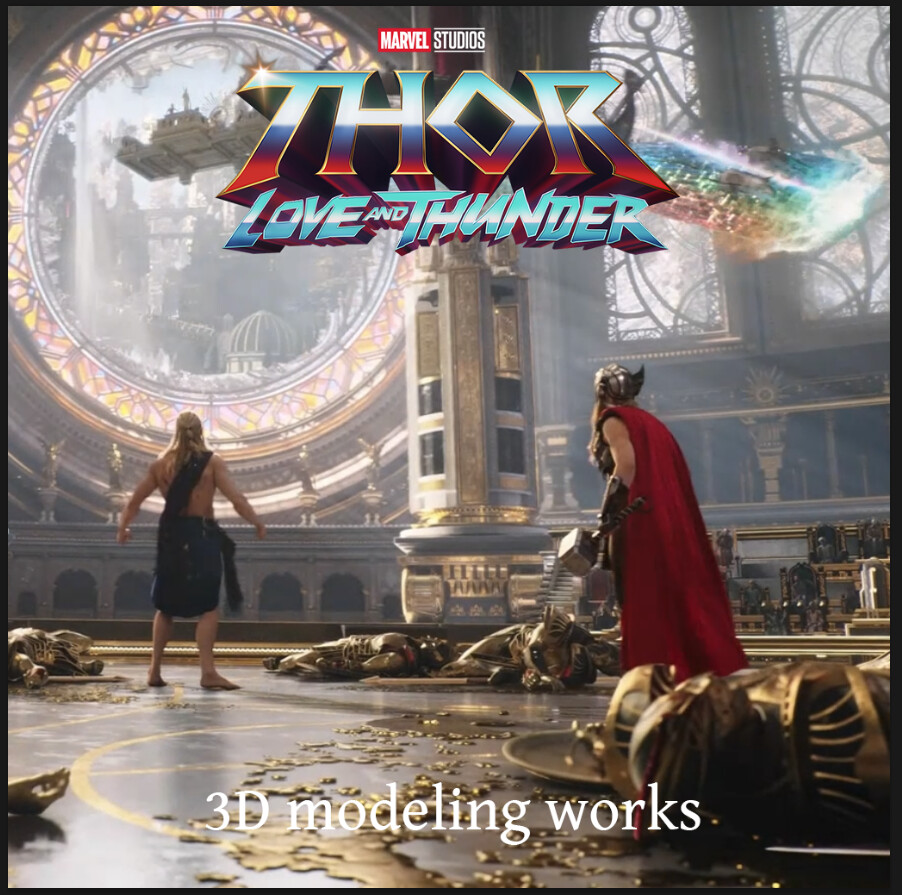 ArtStation - Thor: Love and Thunder Modeling work