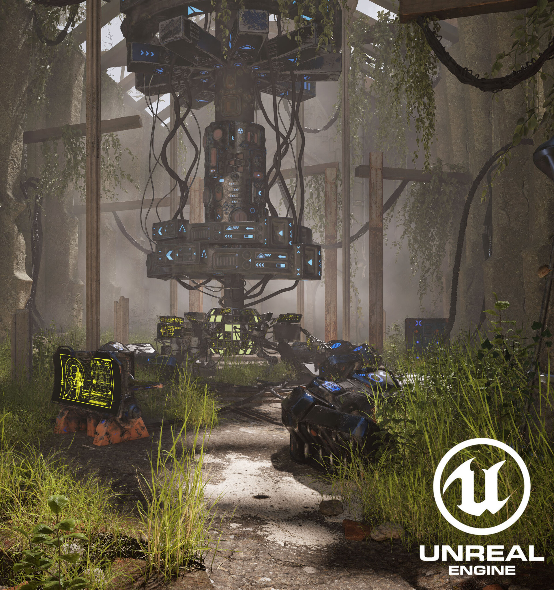 ArtStation - Cypher Hideout Overgrown