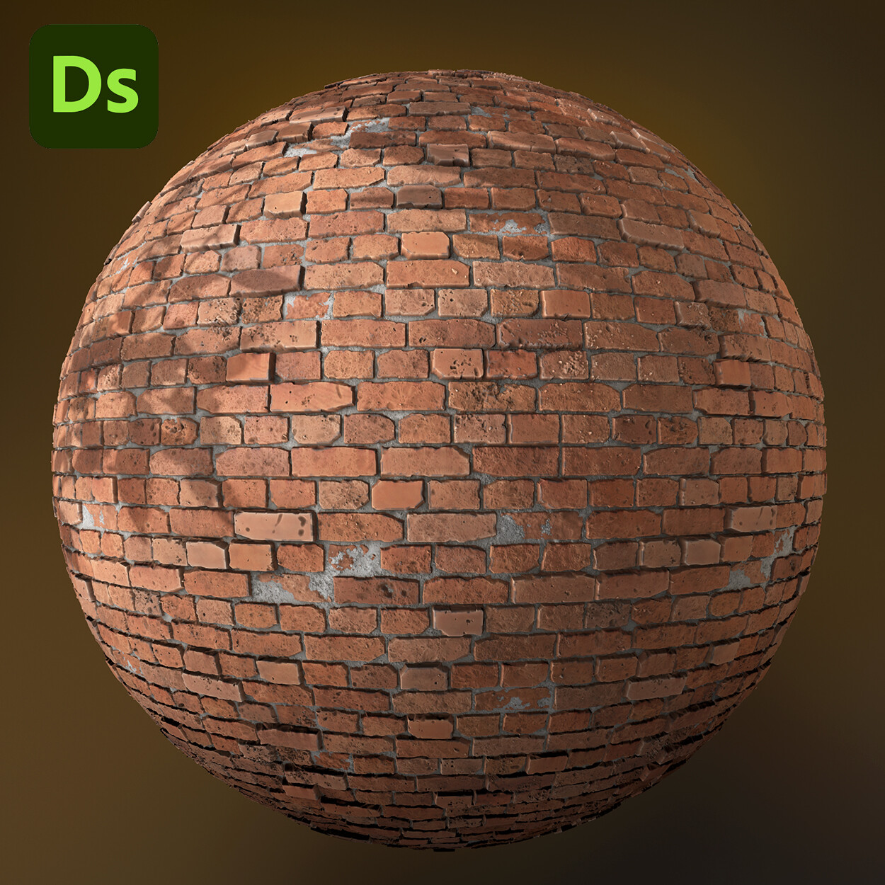 ArtStation - Red Brick Material - Substance Designer