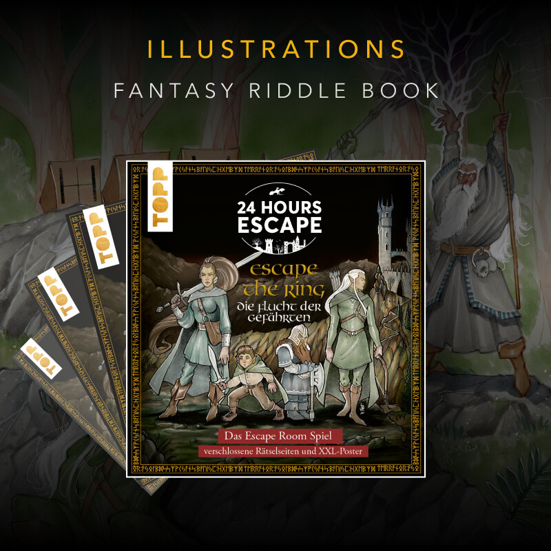 ArtStation - Illustrations - Fantasy Riddle Book