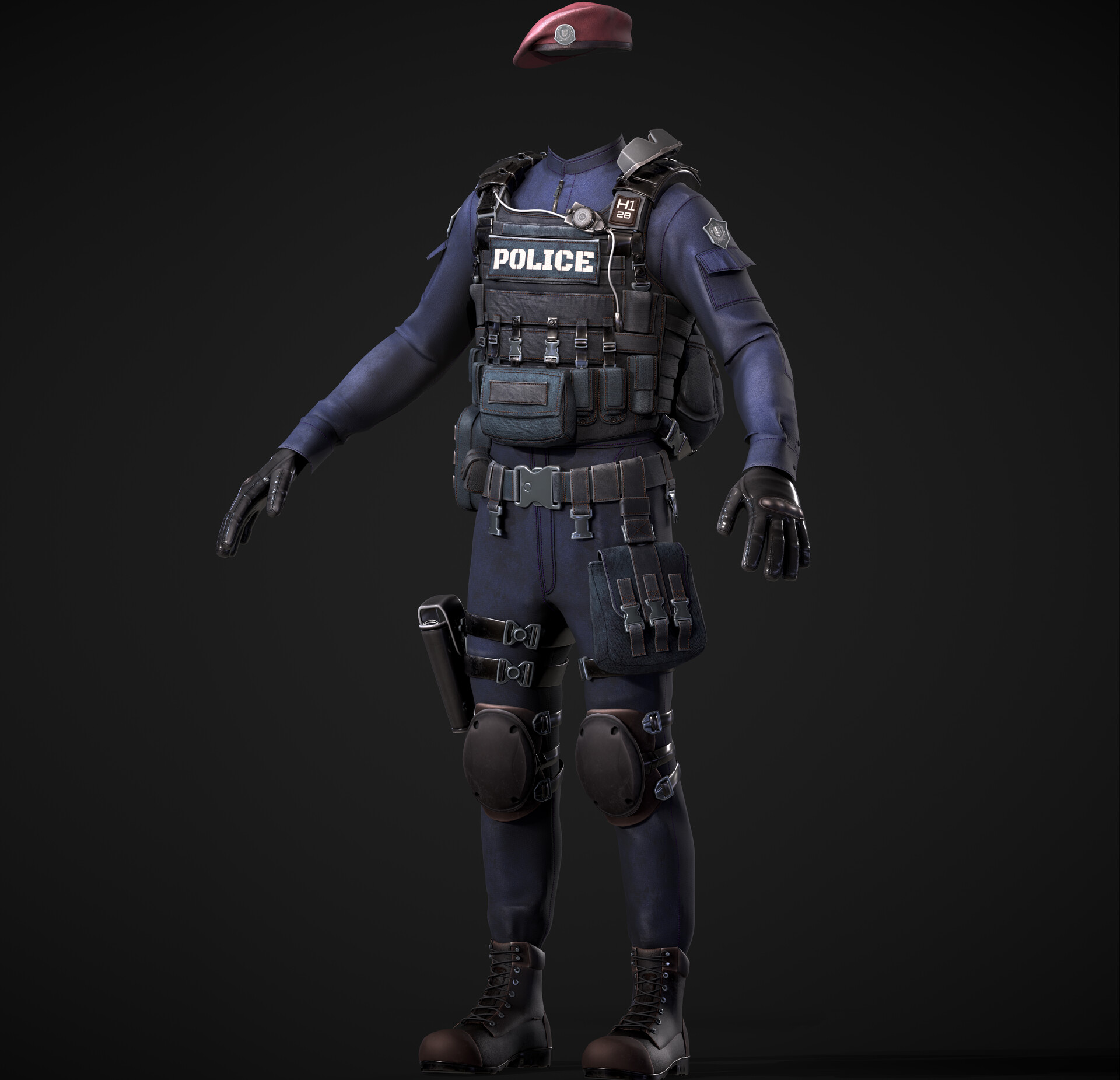 ArtStation - Police Singapore Realistic