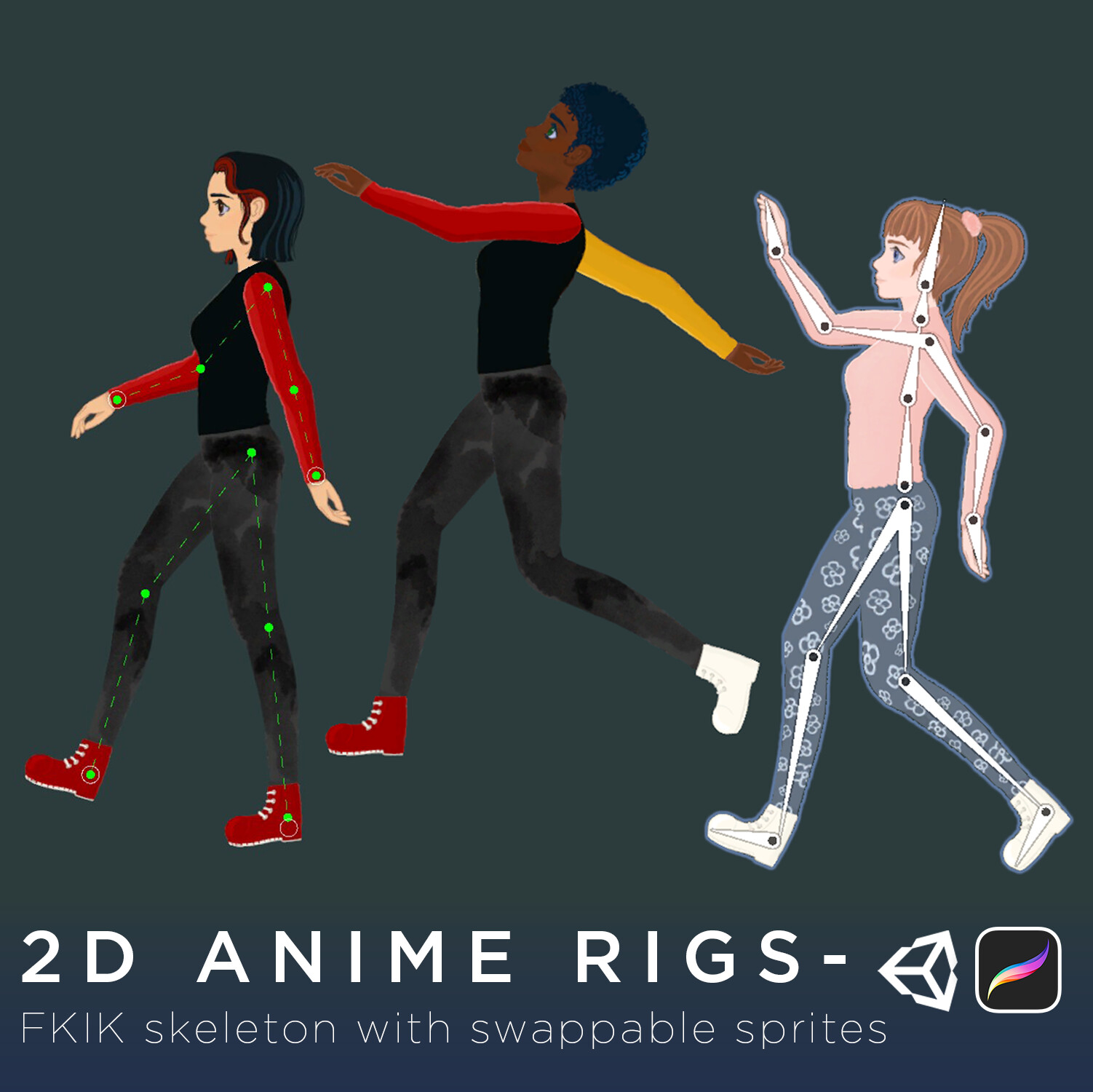 ArtStation - 2D Customizable Anime Rigs