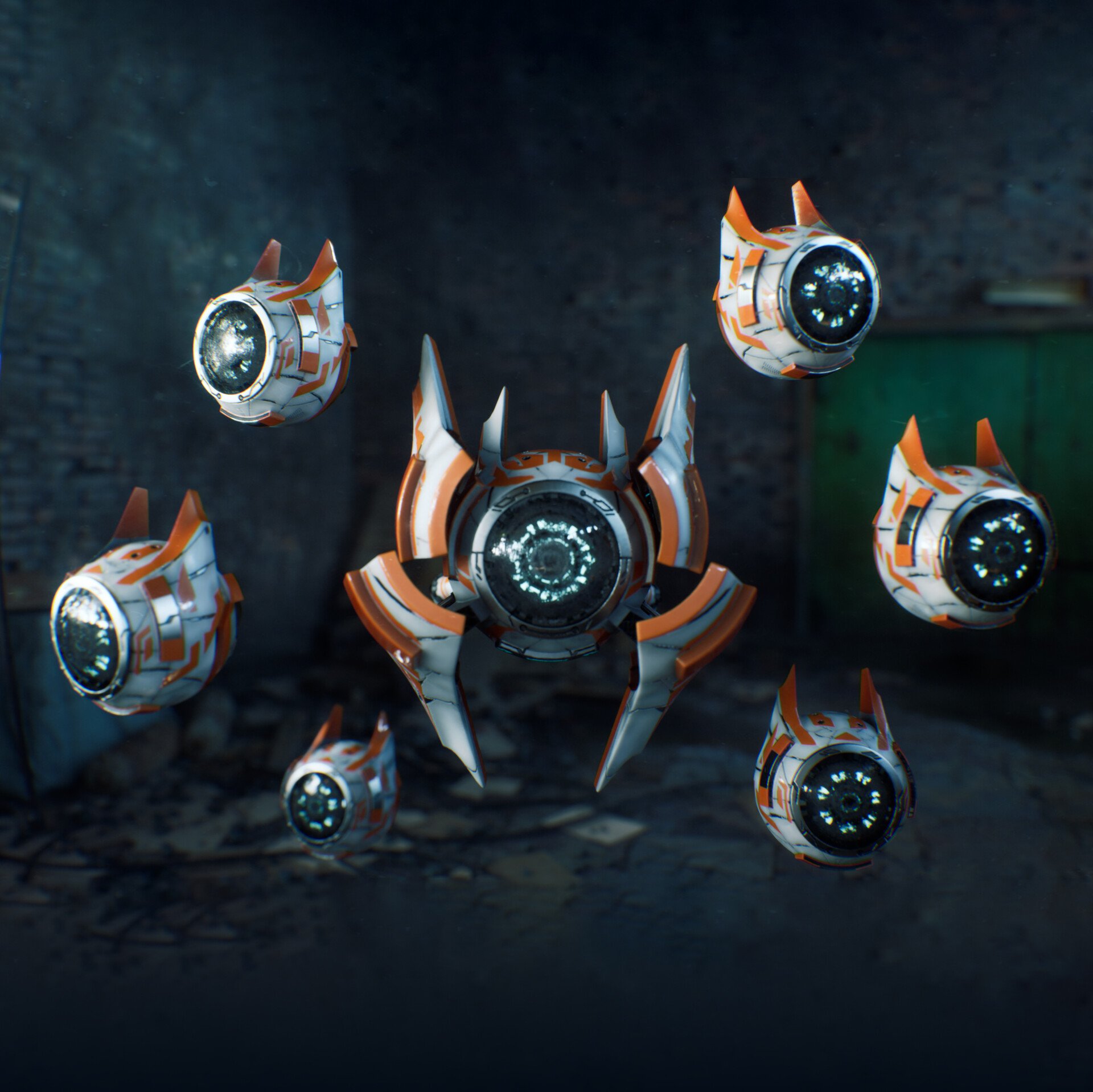 ArtStation - Scout Drone swarm