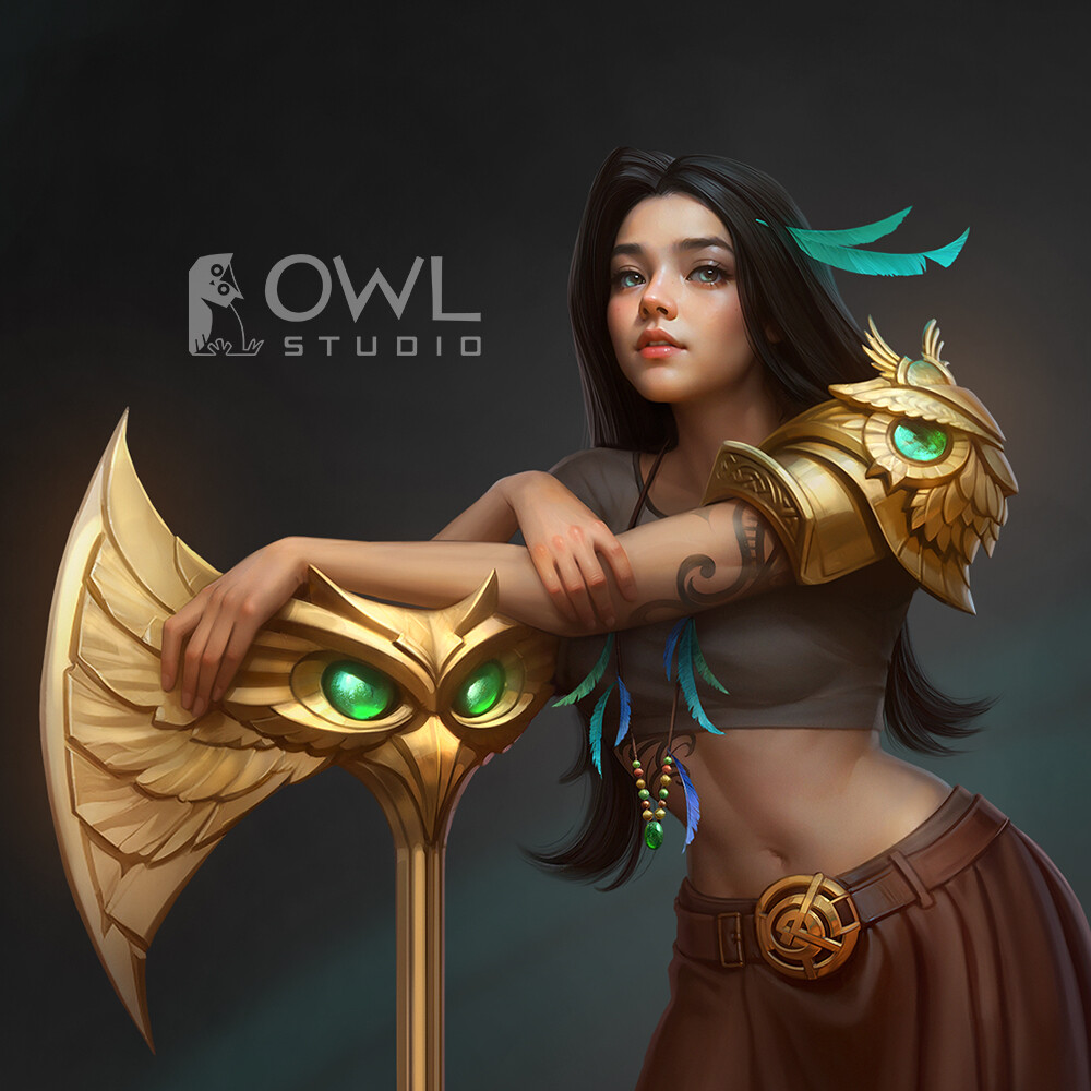 ArtStation - Humanized Owl part 1