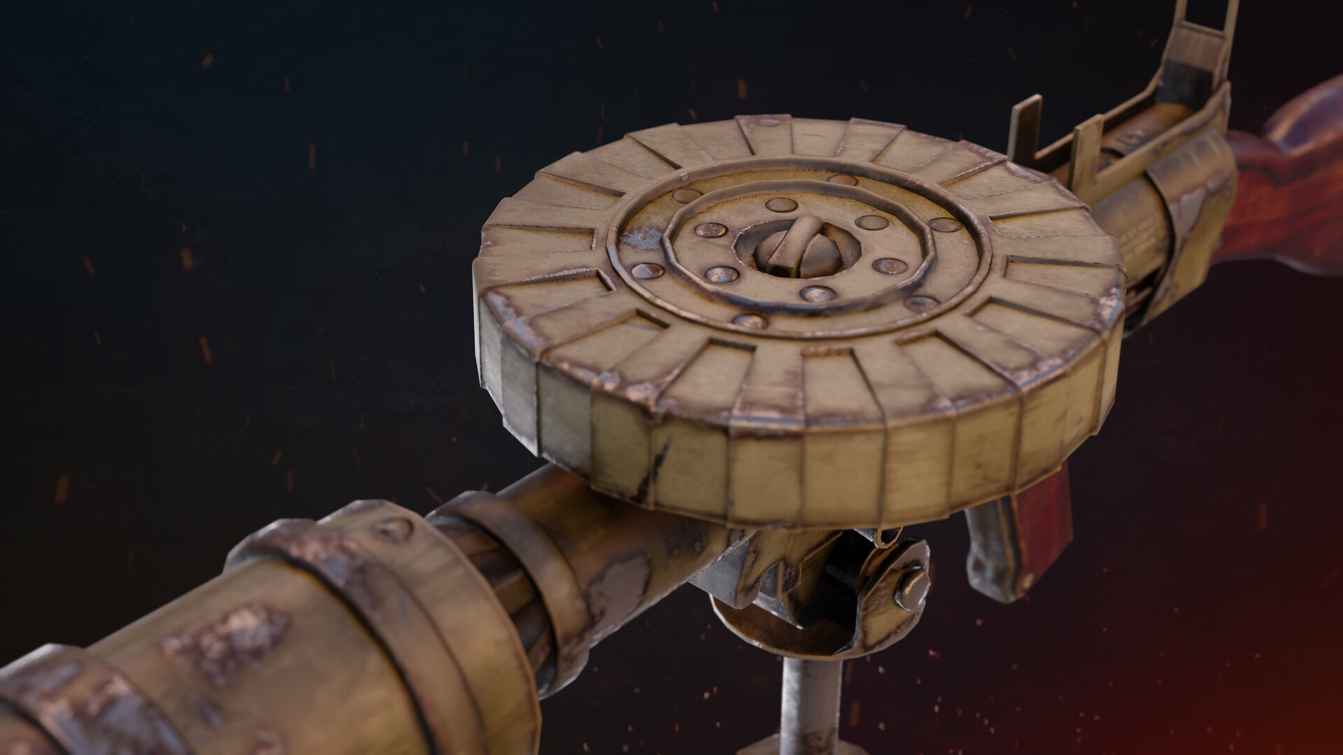 ArtStation - Machine gun model for mobile game