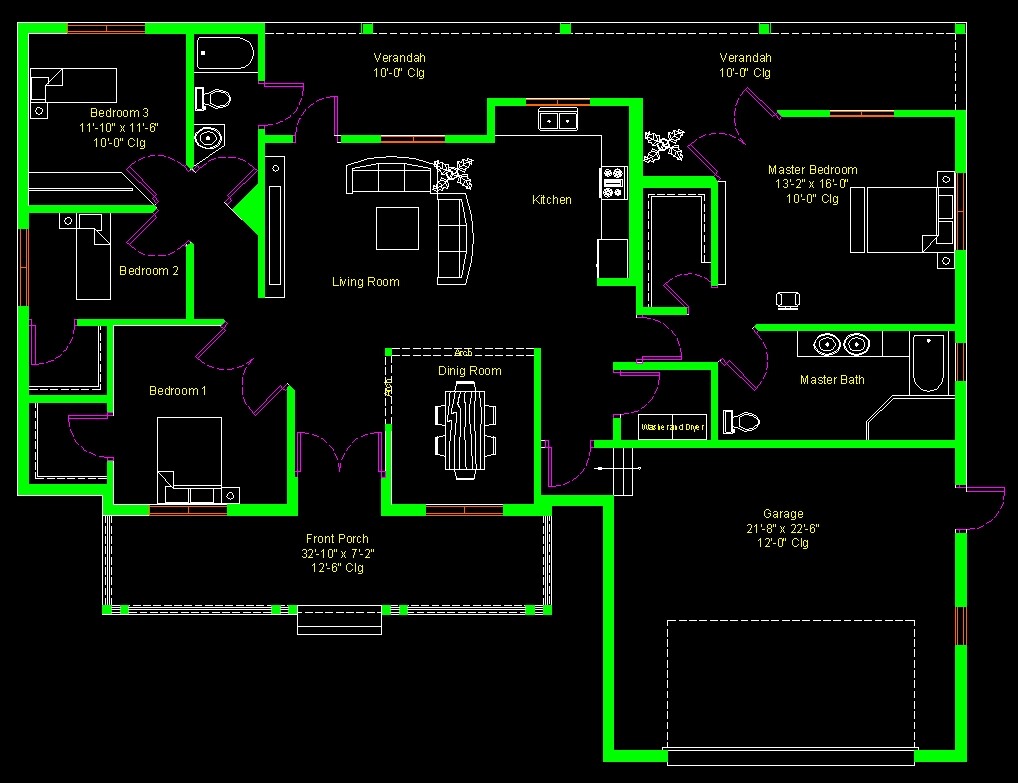 ArtStation - Freelance work Autocad floor plan