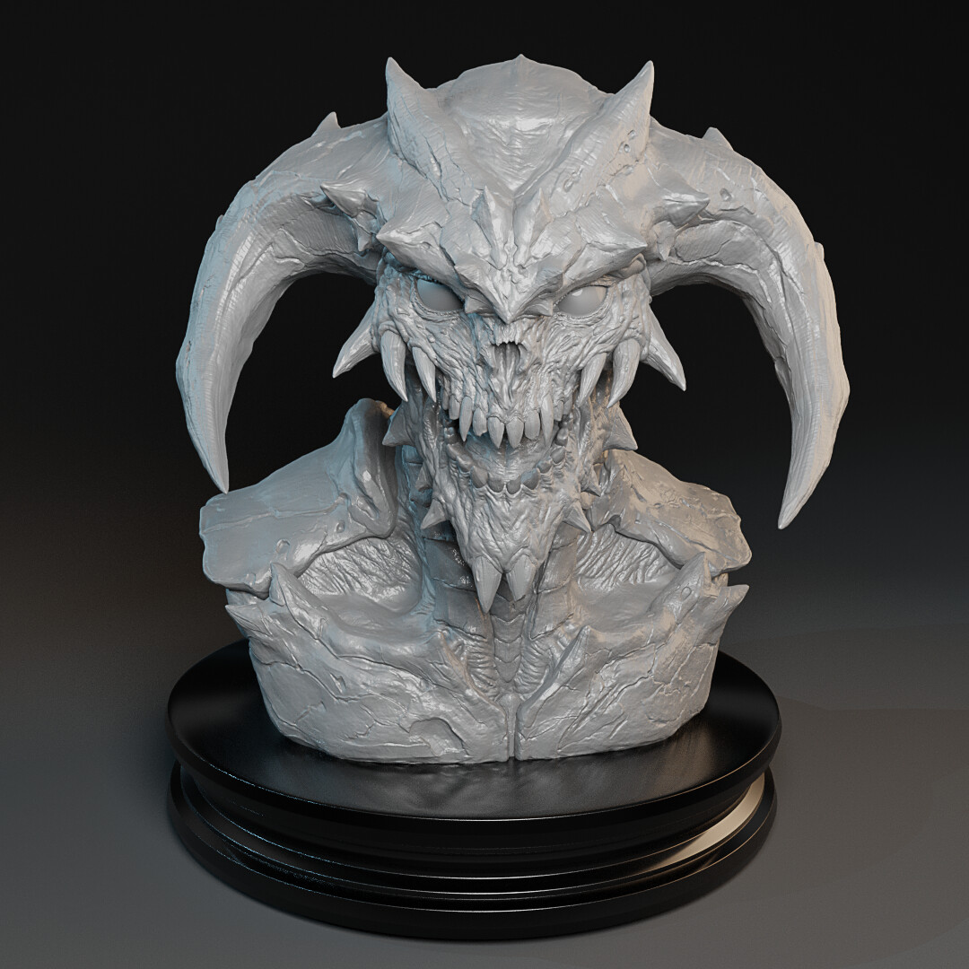 ArtStation - Demon Bust