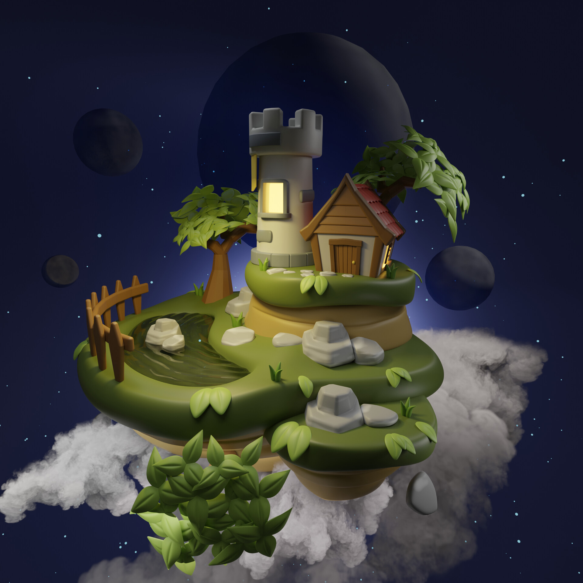 ArtStation - Sky Island 3D