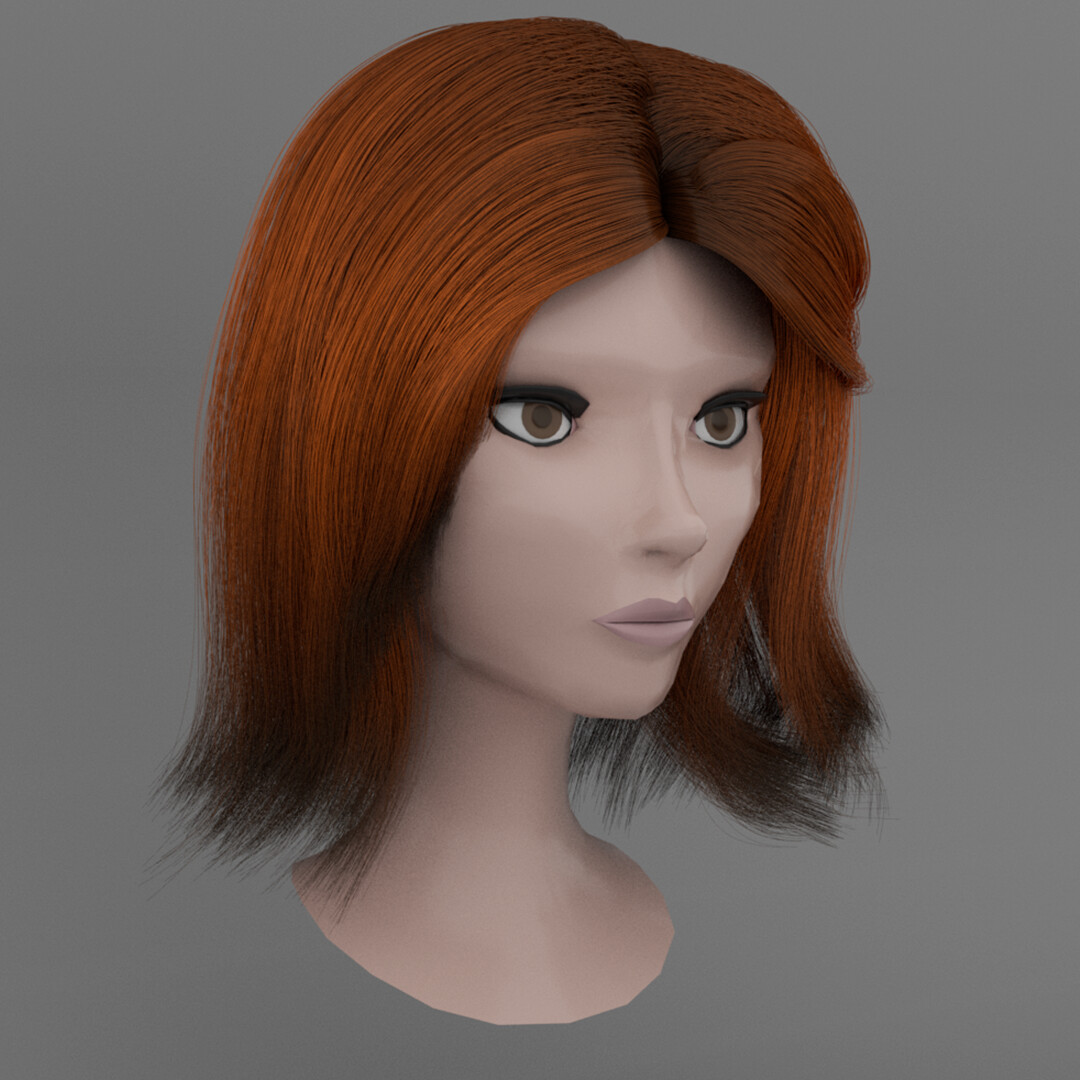 ArtStation - Female Head Model + XGen Hair