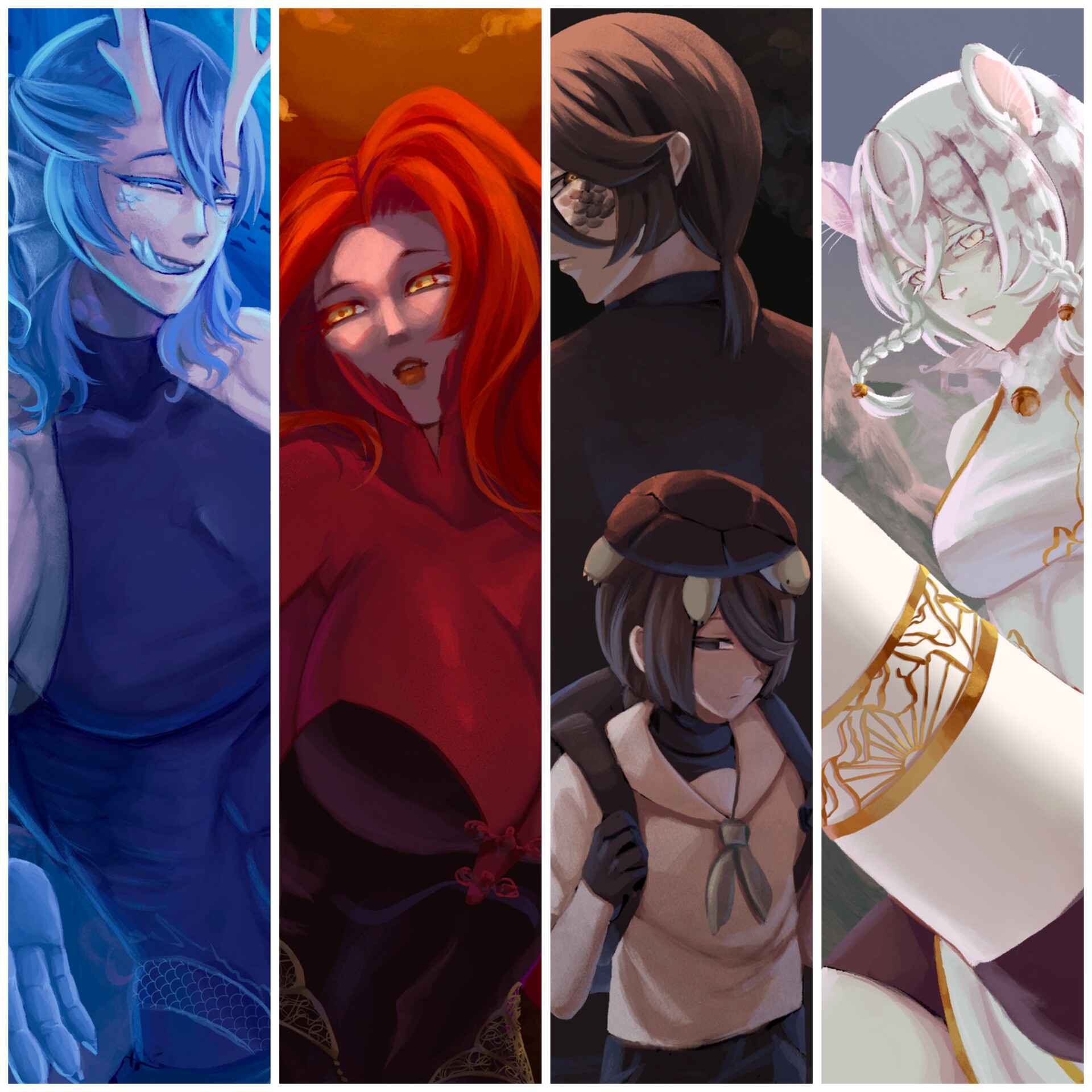 ArtStation - Four Sacred Beasts