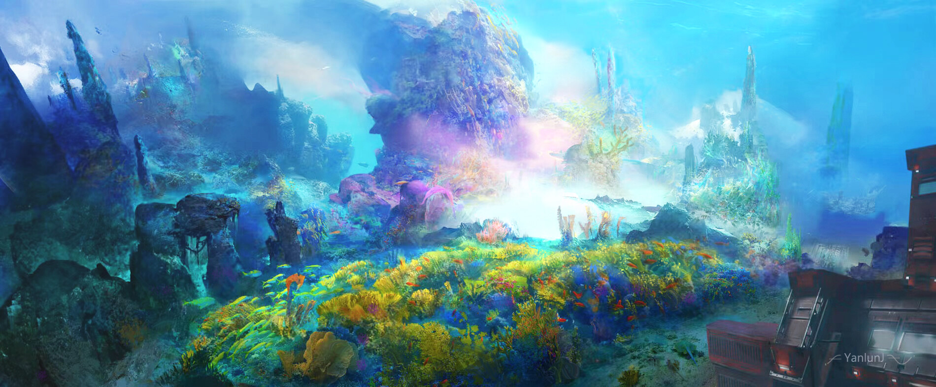 ArtStation - A corner of seabed
