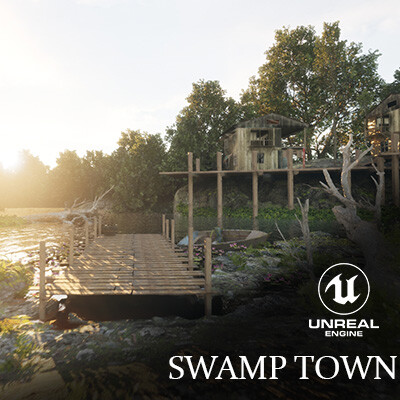 ArtStation - Swamp Town