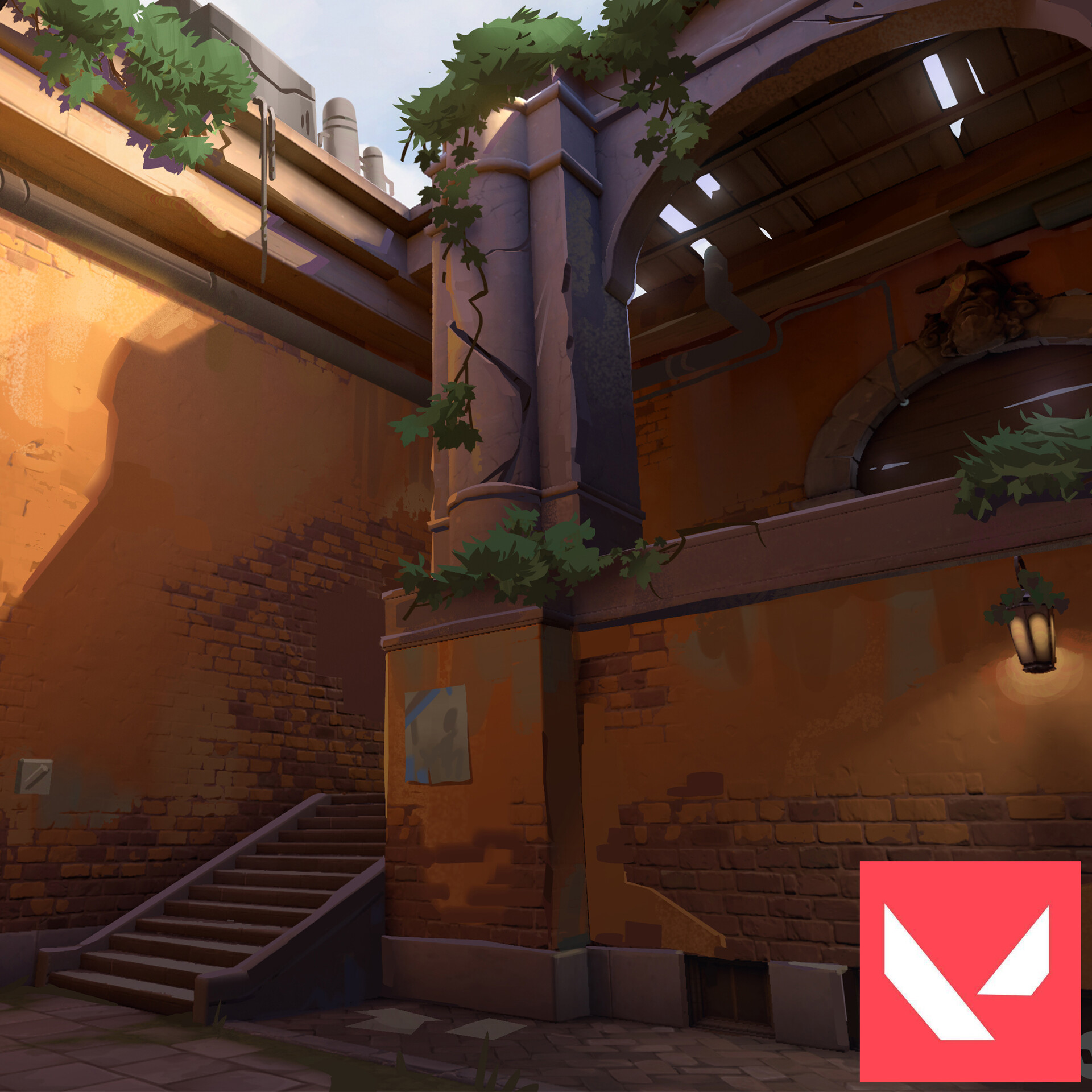 ArtStation - Valorant - Piazza - Team Deathmatch Map Concepts