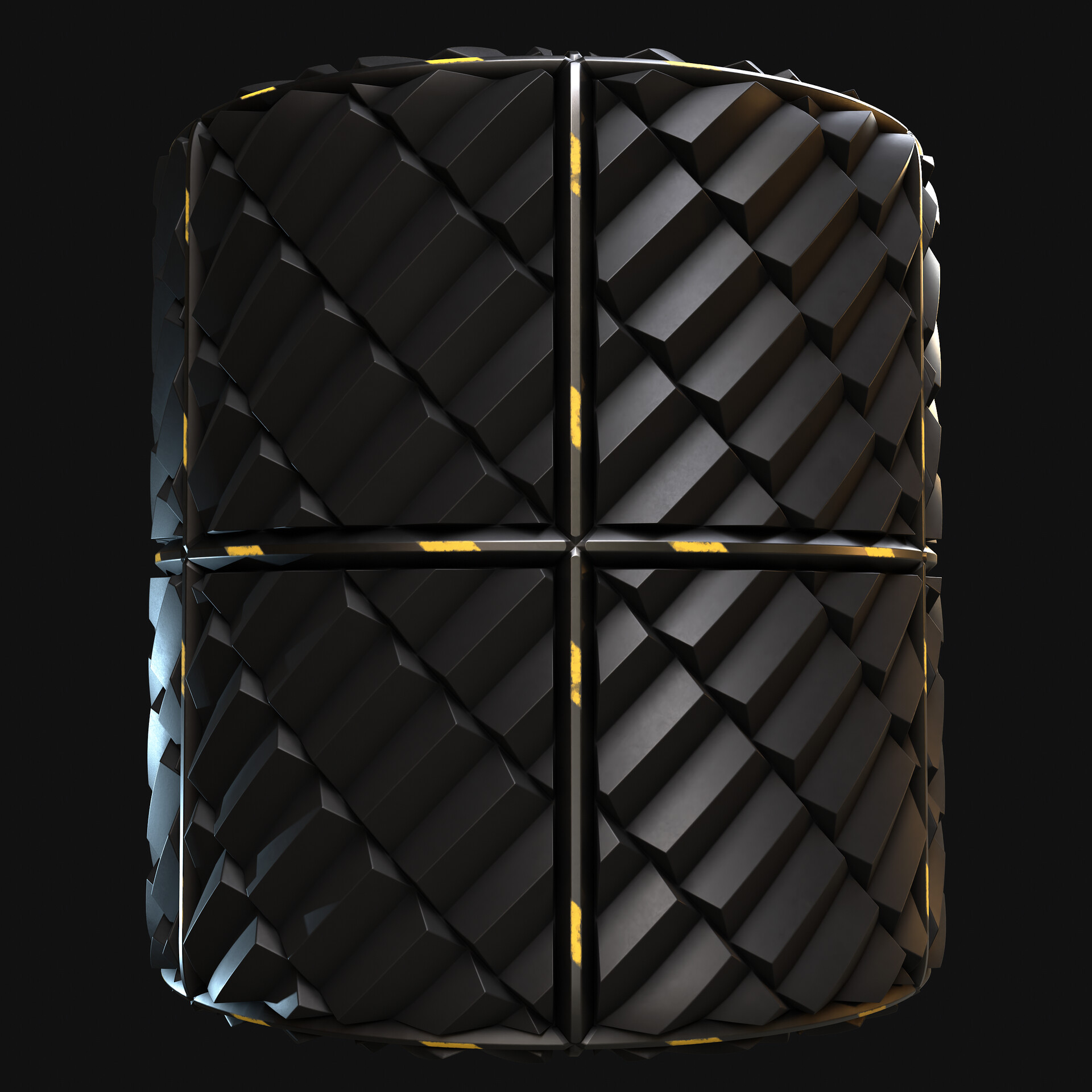 ArtStation - Armored Wall Material
