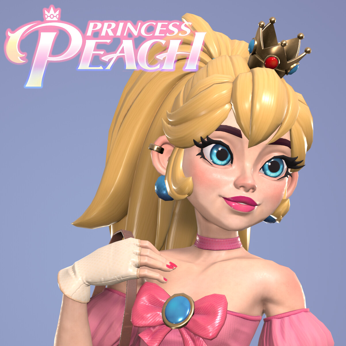 ArtStation - Casual Princess Peach