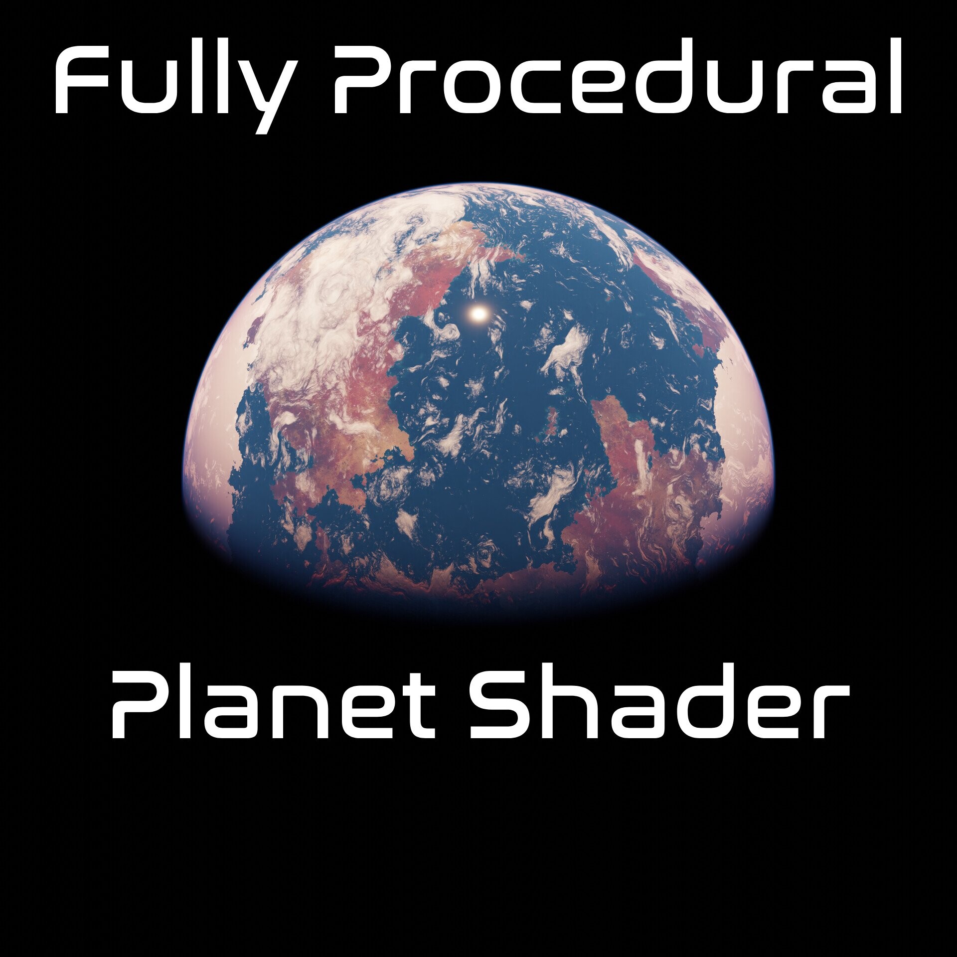 ArtStation - 100% Procedural Earth-Like Planet Shader.
