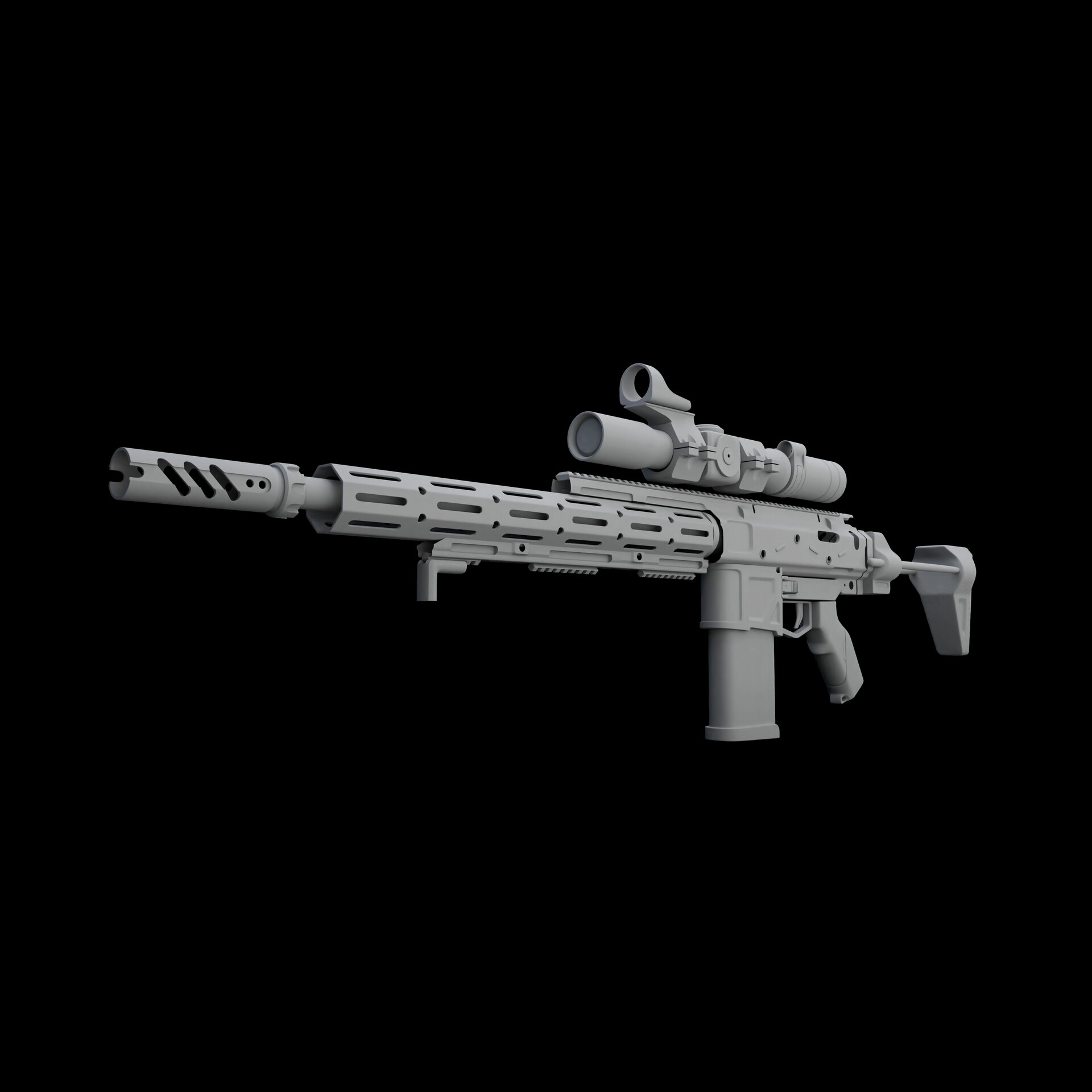 ArtStation - AR rifle (WIP)