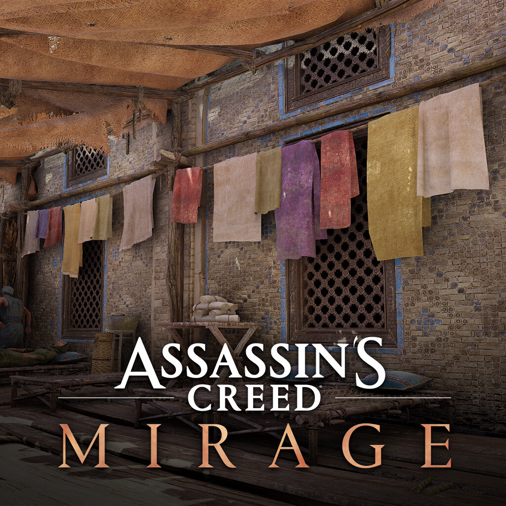 ArtStation - Assassin's Creed Mirage - Hanging Fabric Props