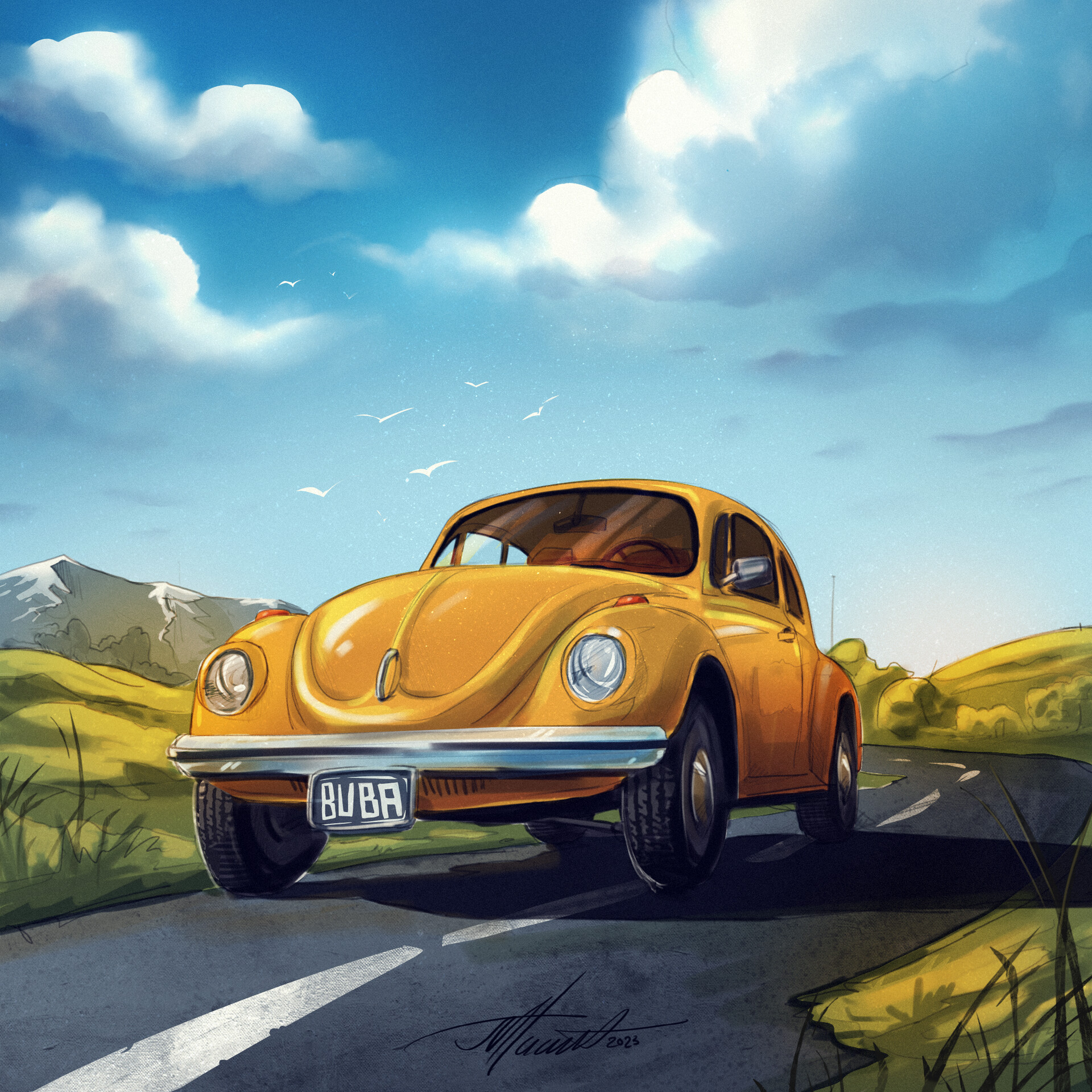 ArtStation - Volkswagen Beetle