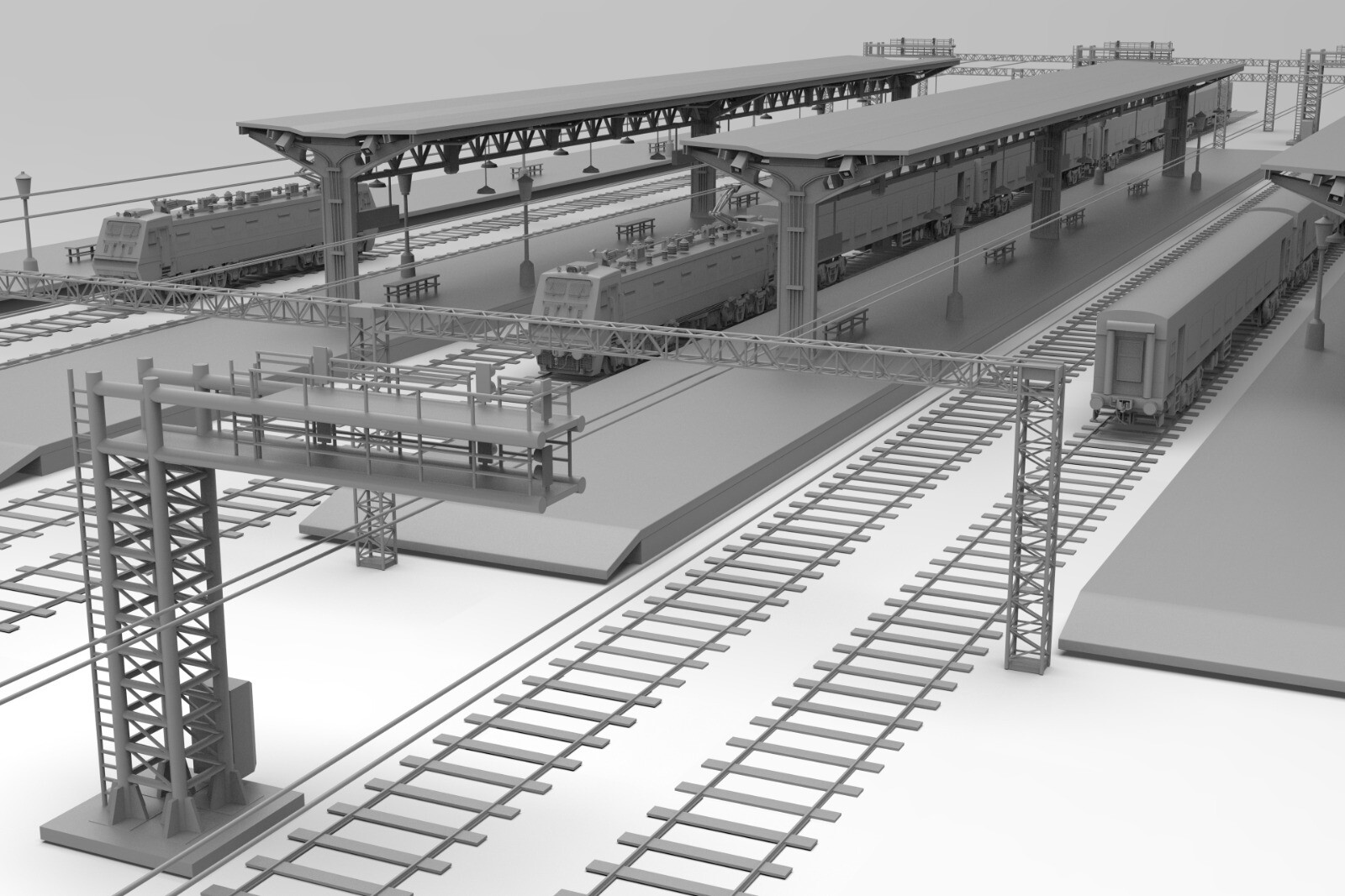 ArtStation - Railway Station