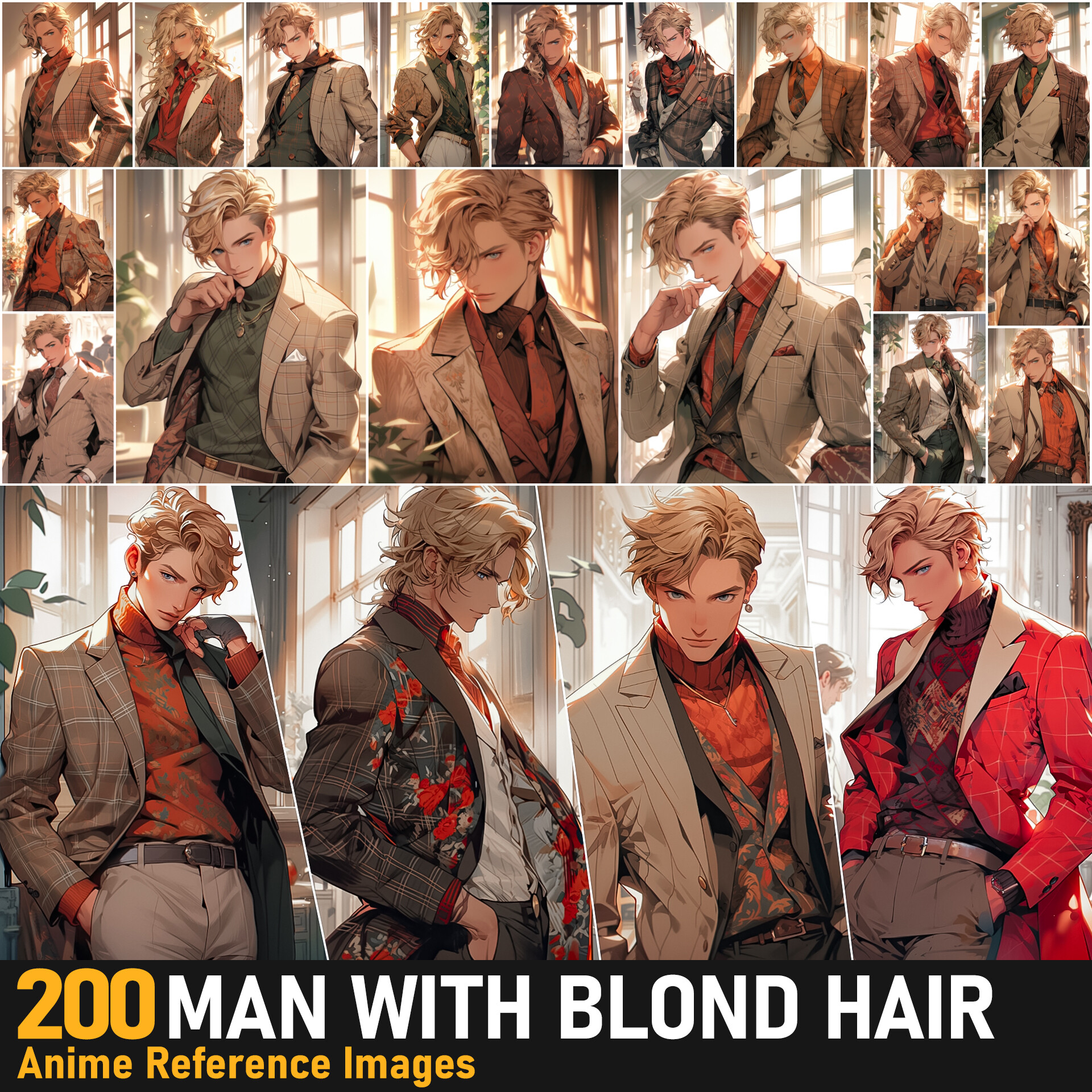 ArtStation - Man With Blond Hair|4K Reference Images