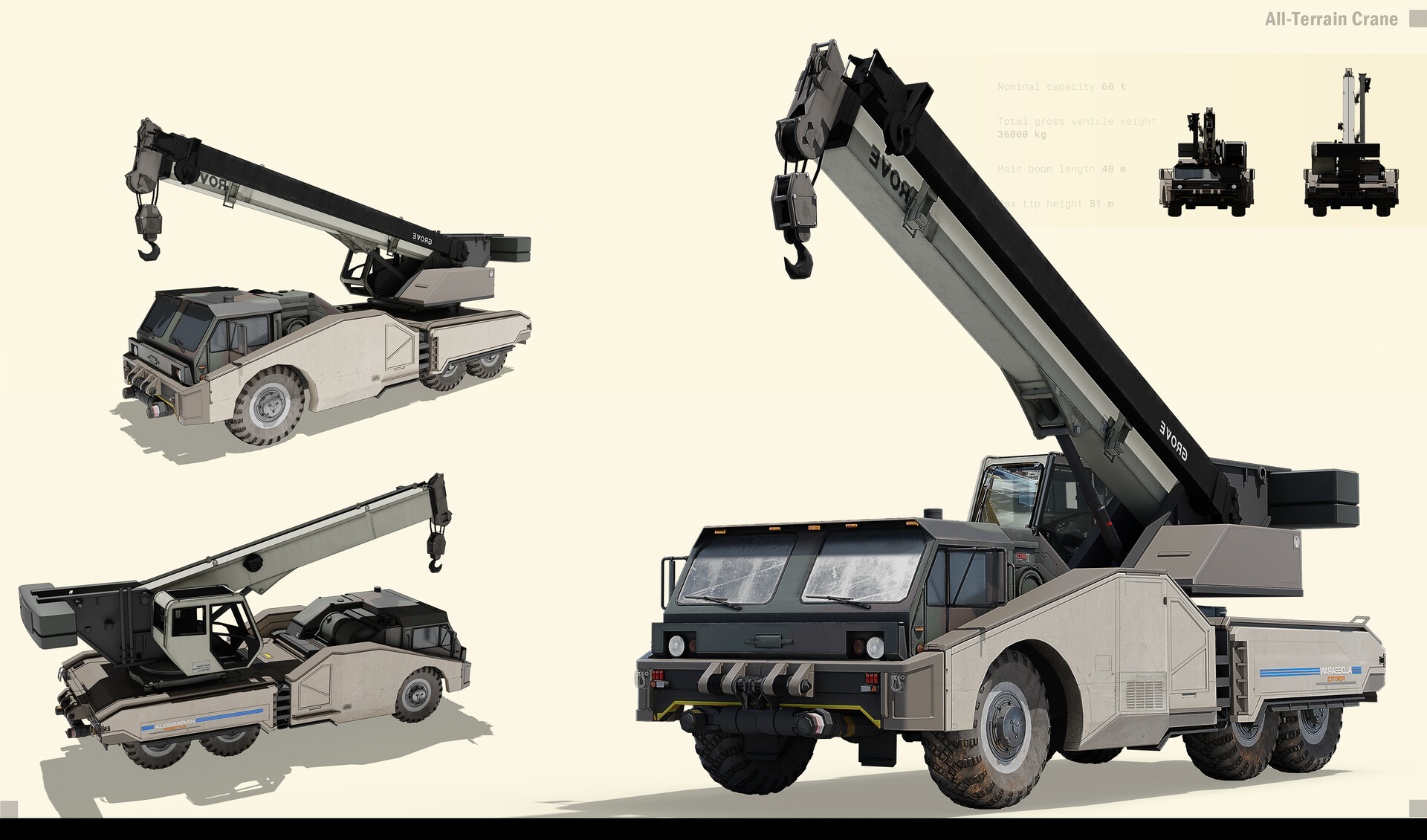 ArtStation - all-terrain crane