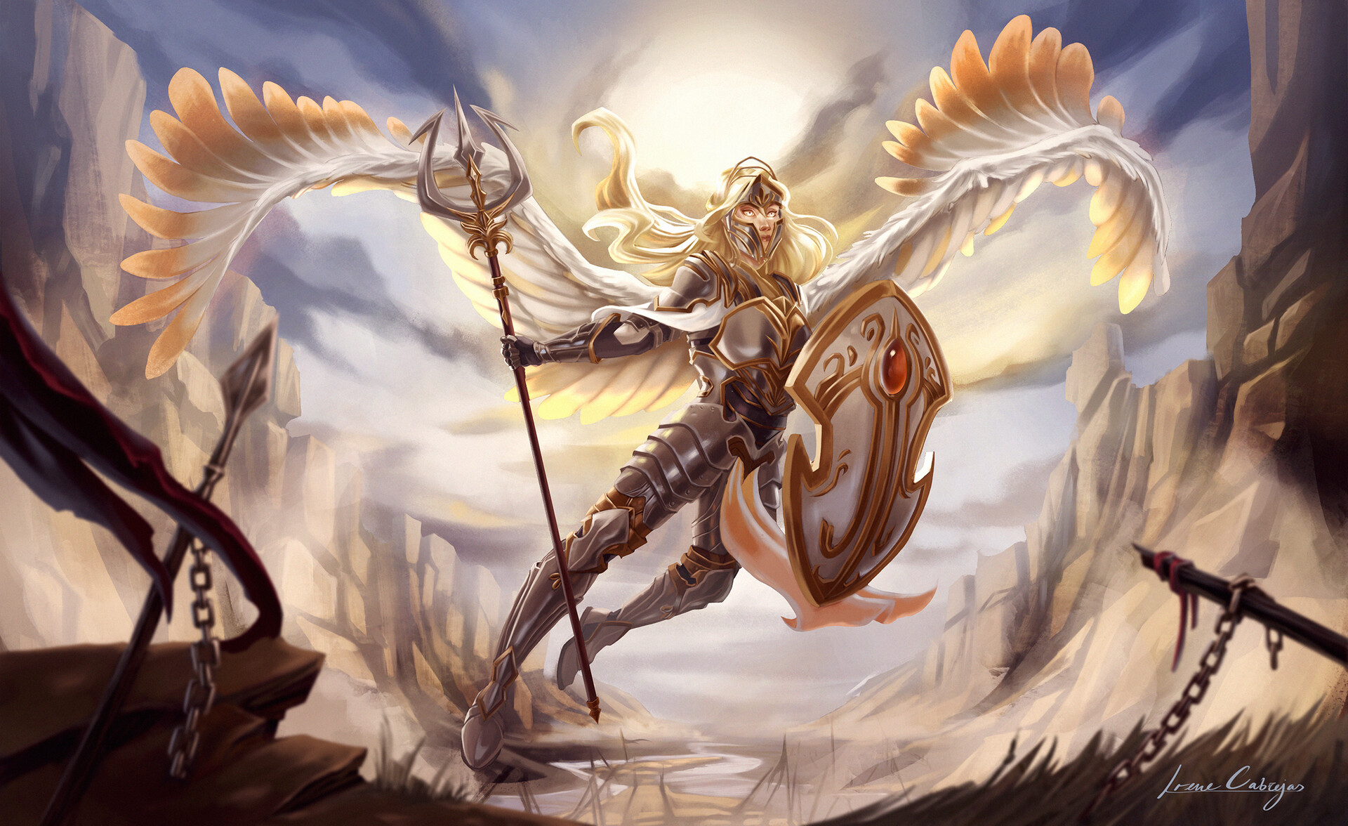 ArtStation - Seraph, aasimar paladin - Commission