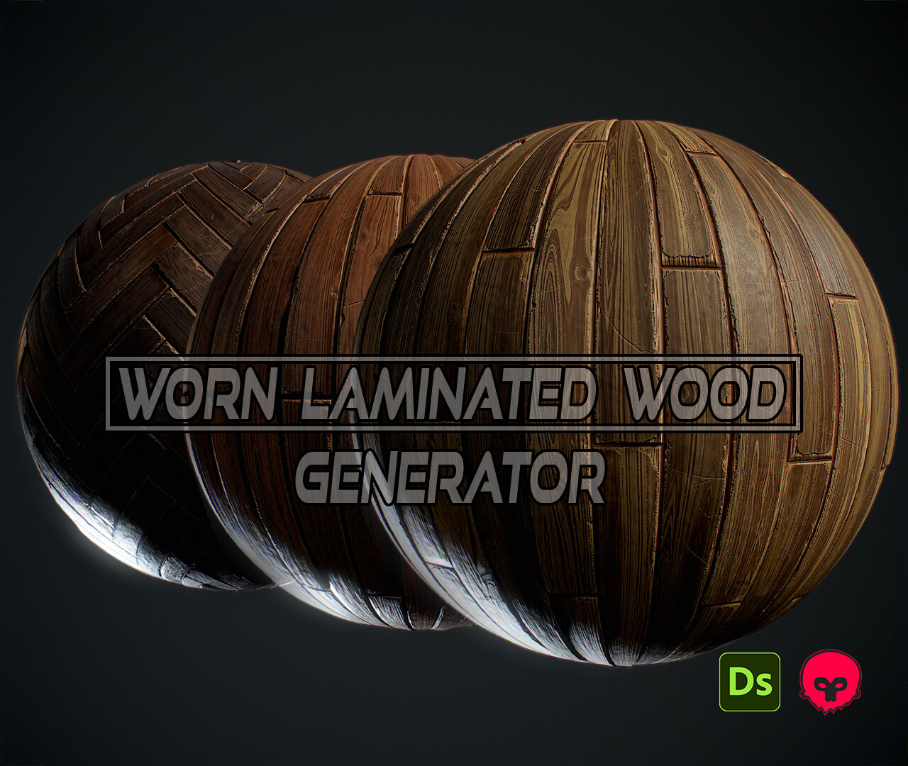 ArtStation - Worn Laminated Wood Generator